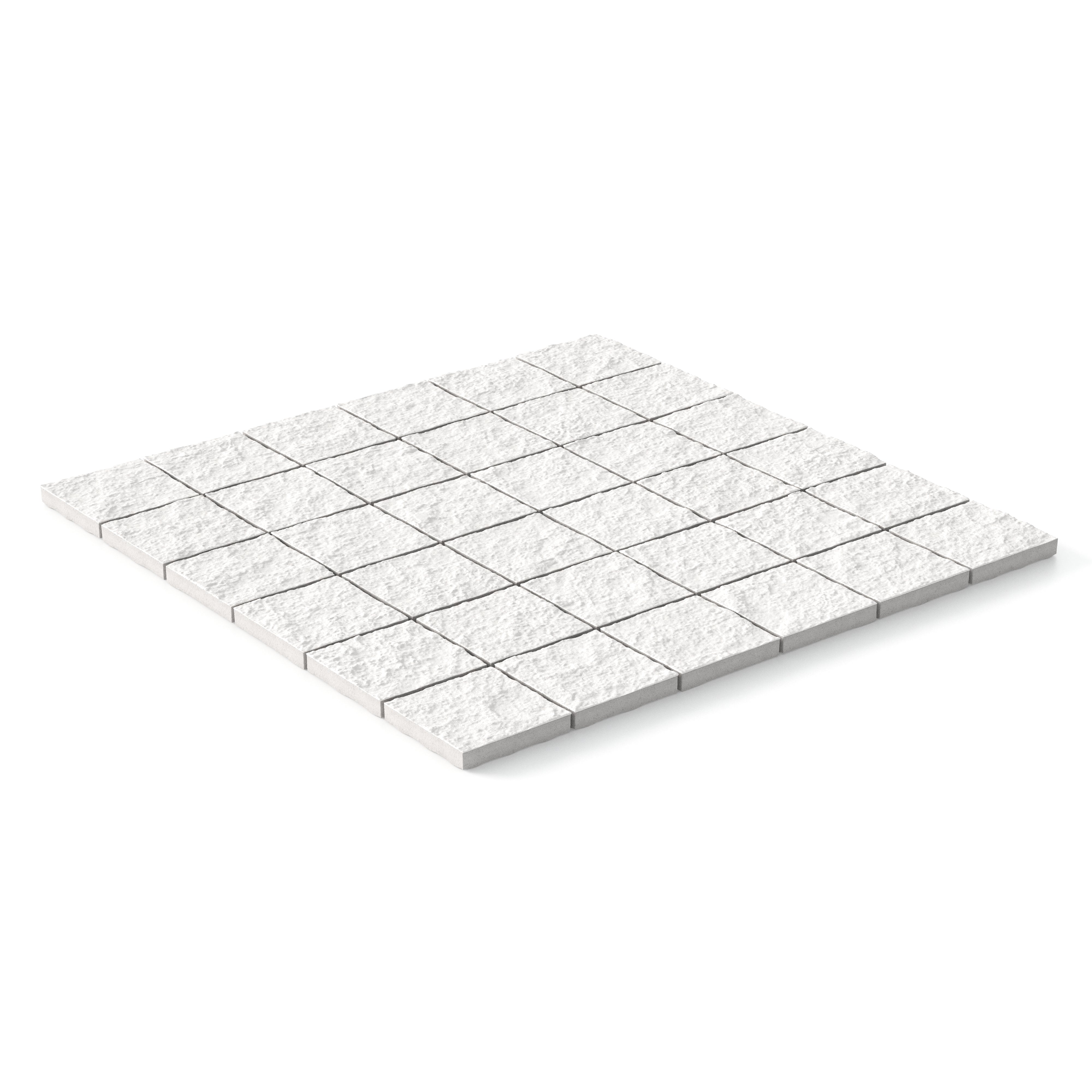 Palmer 2x2 Raw Porcelain Mosaic Tile in White