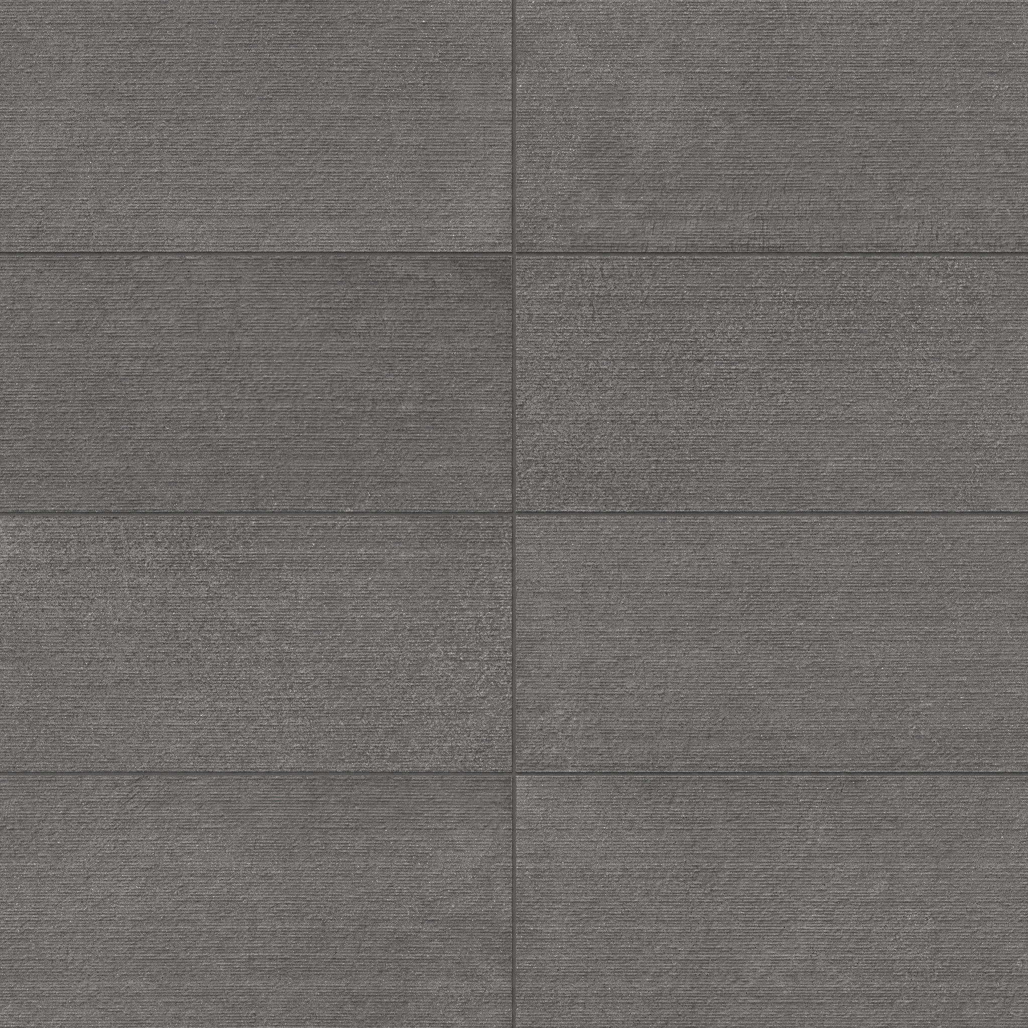 Palmer 12x24 Chiseled Porcelain Tile in Nero