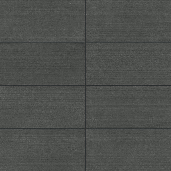 Palmer 12x24 Chiseled Porcelain Tile in Nero