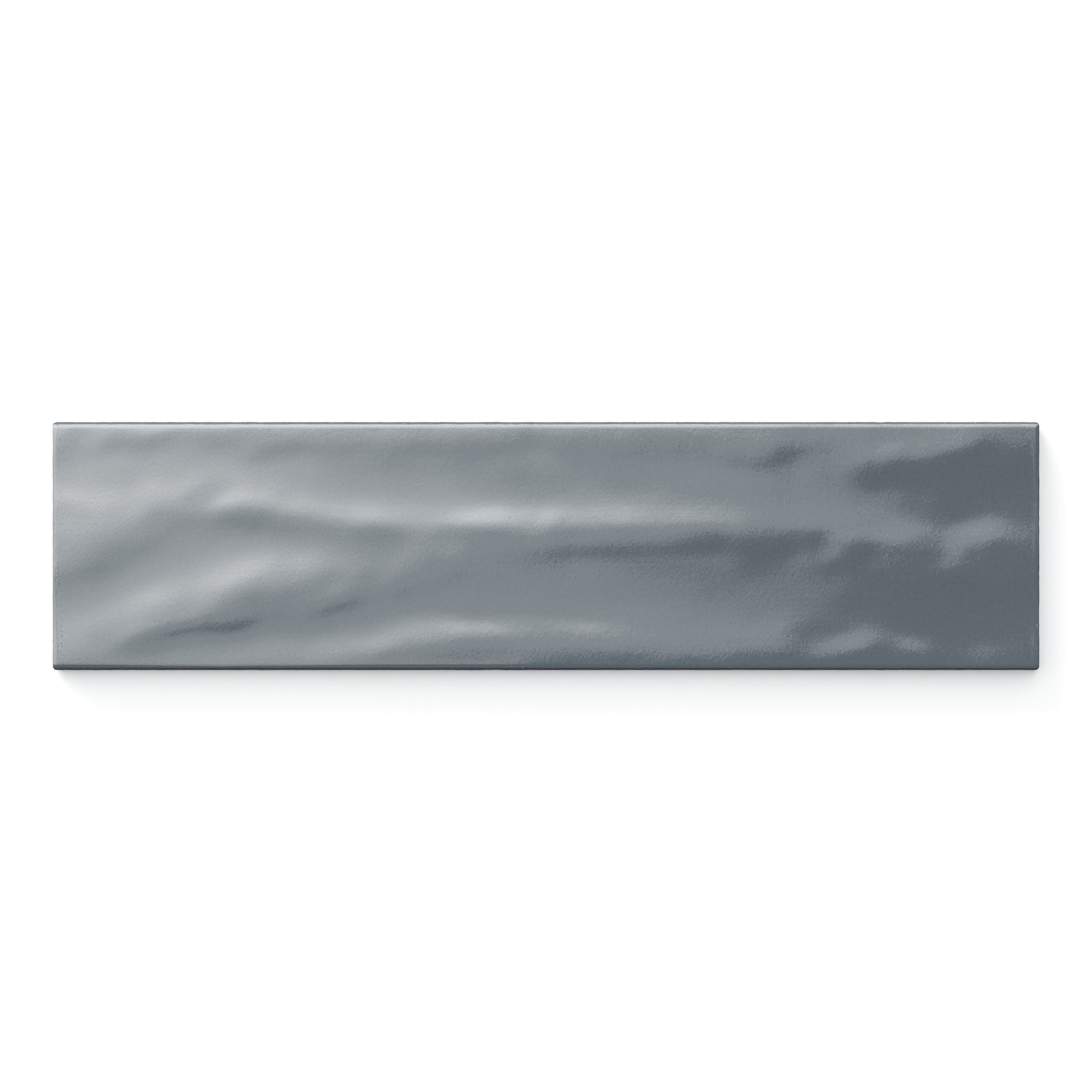Palmer 3x12 Glossy Porcelain Tile in Blue Grey