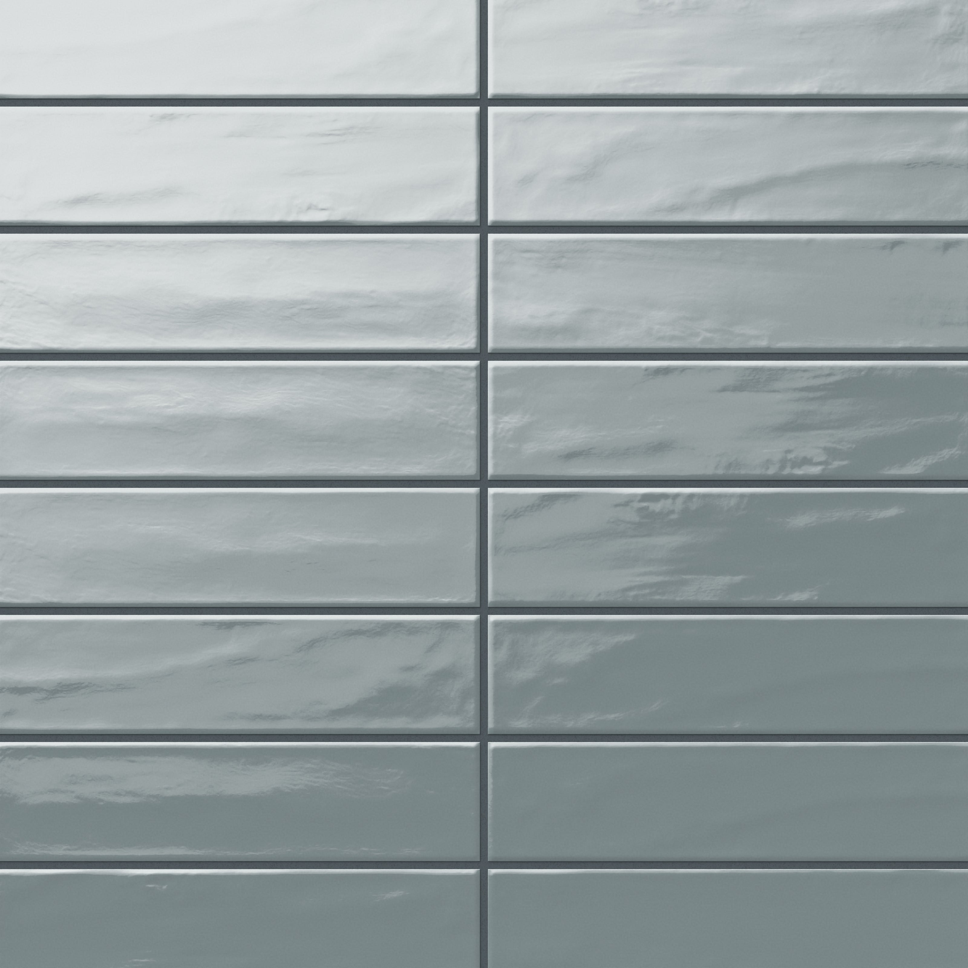 Palmer 3x12 Glossy Porcelain Tile in Eucalyptus
