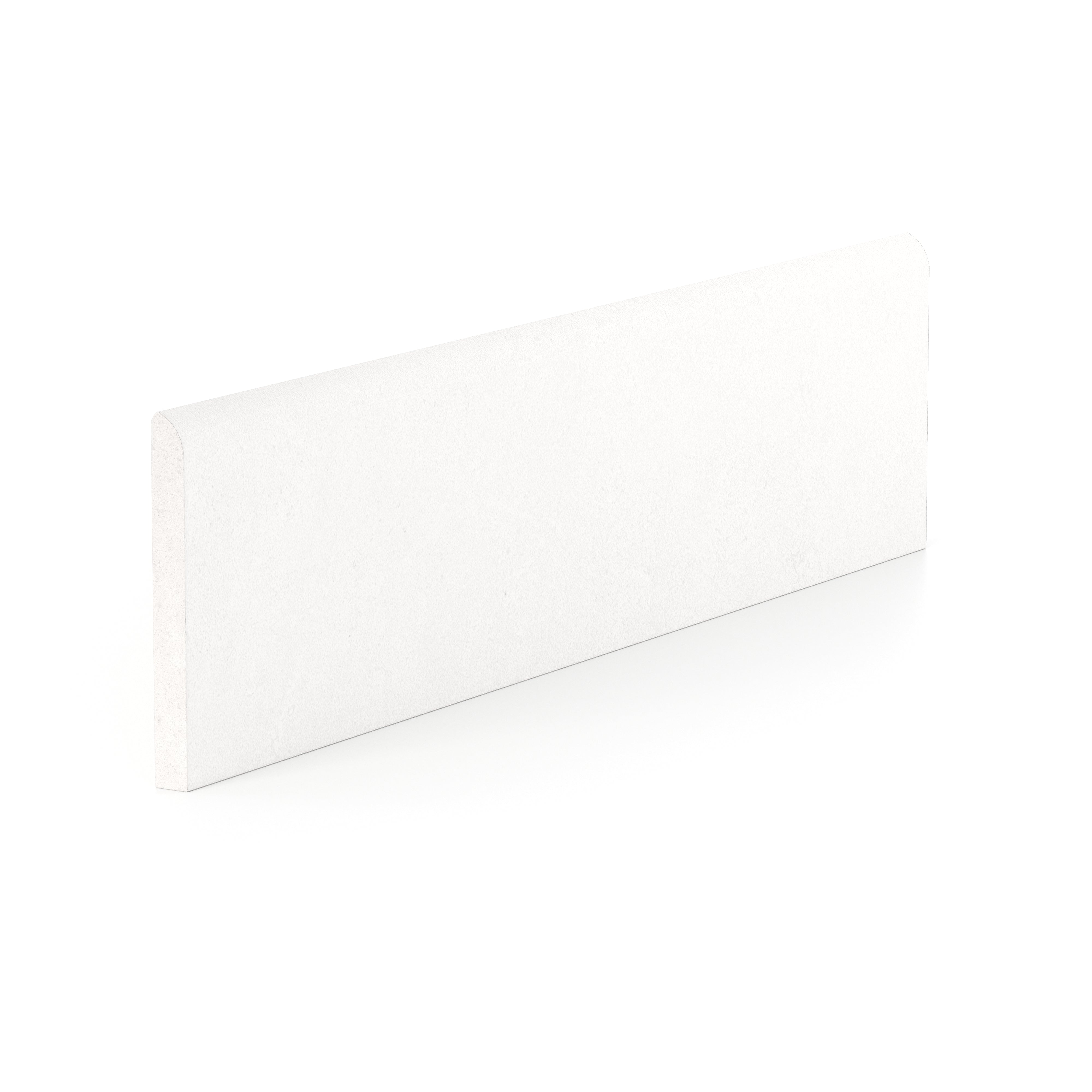Palmer 3x12 Matte Porcelain Bullnose Tile in White