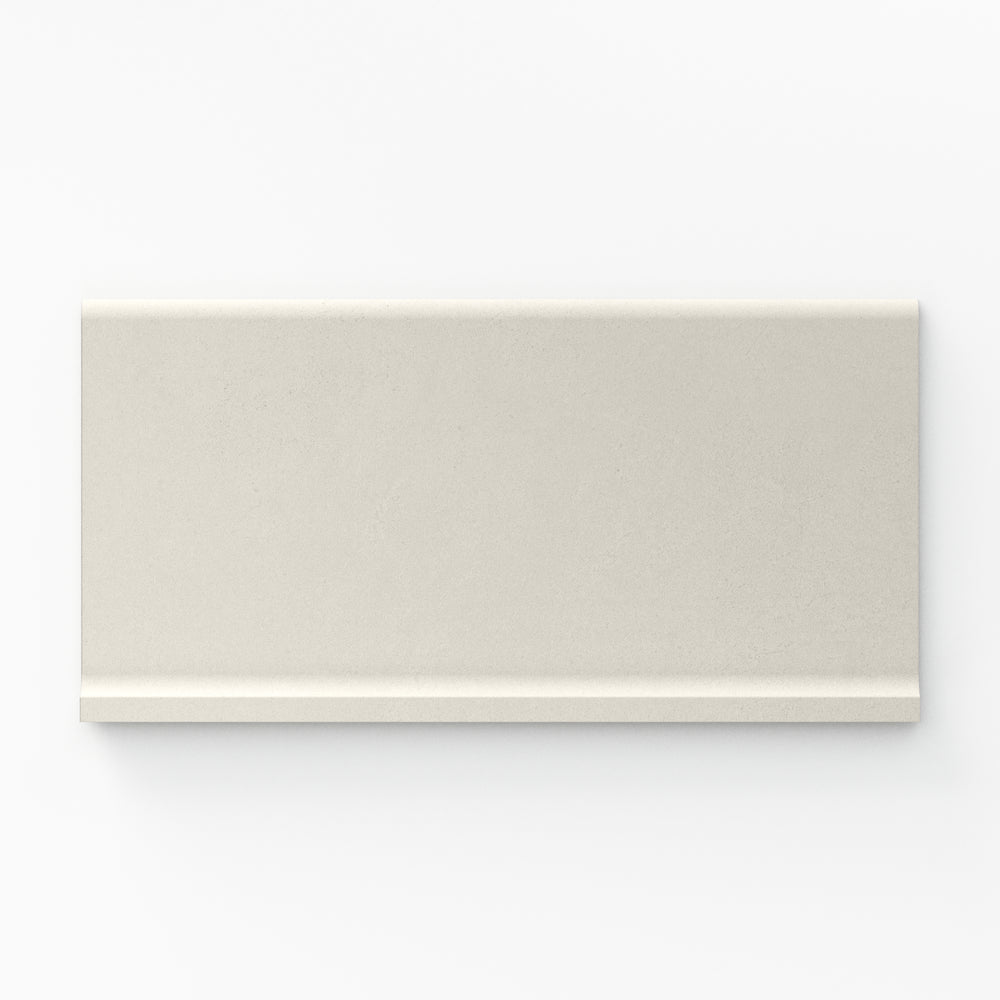 Palmer 6x12 Matte Porcelain Cove Base Tile in White
