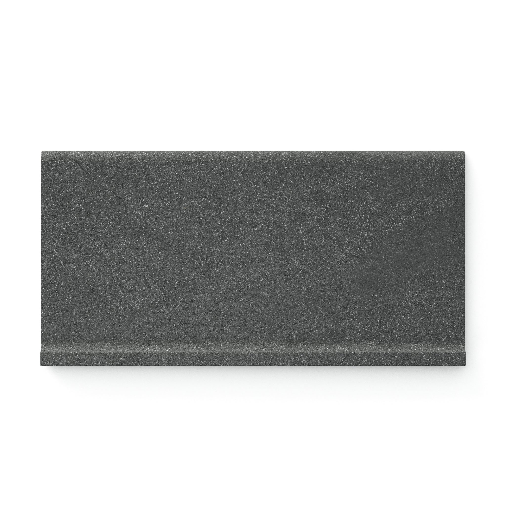 Palmer 6x12 Matte Porcelain Cove Base Tile in Nero