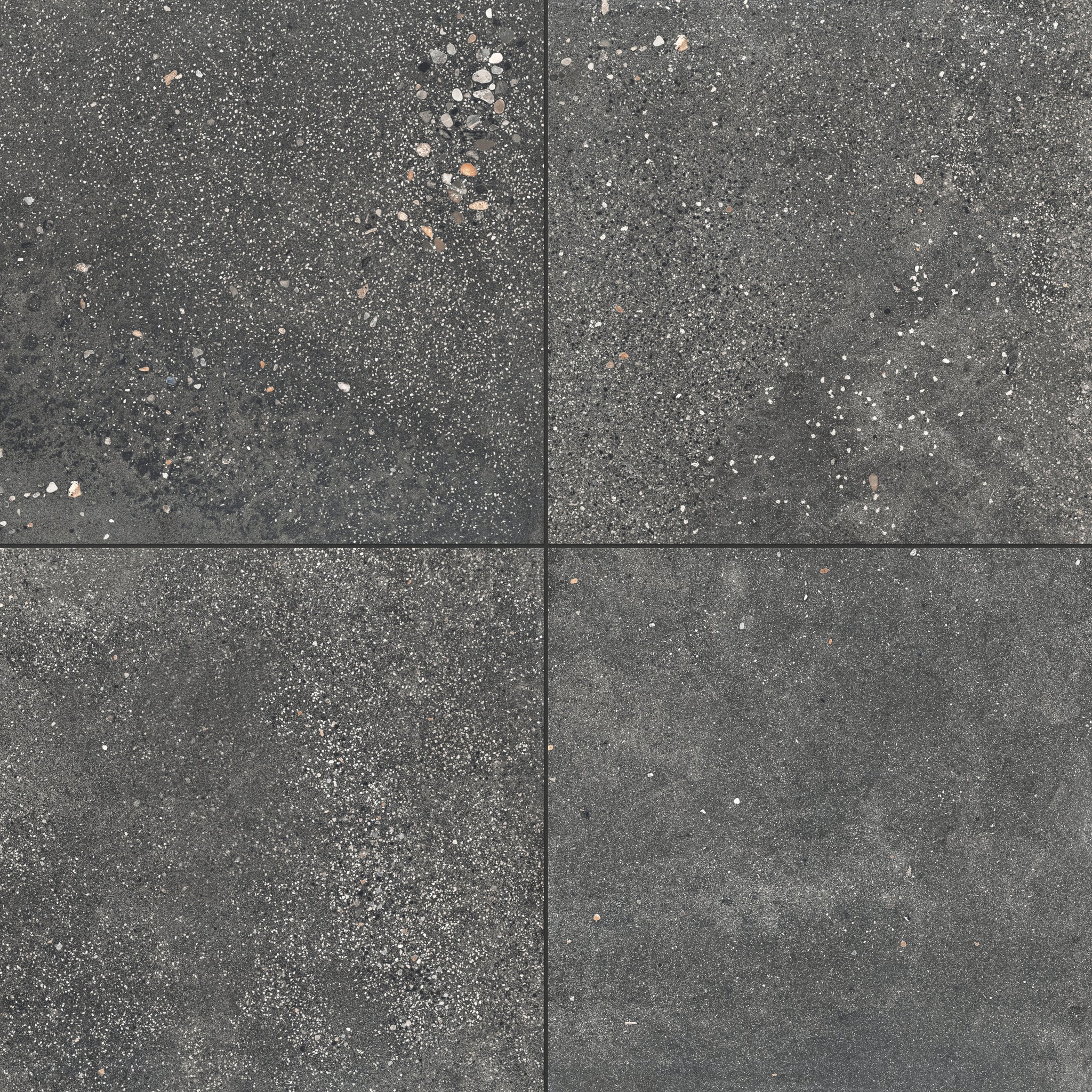 Sloane 24x24 Matte Porcelain Tile in Charcoal