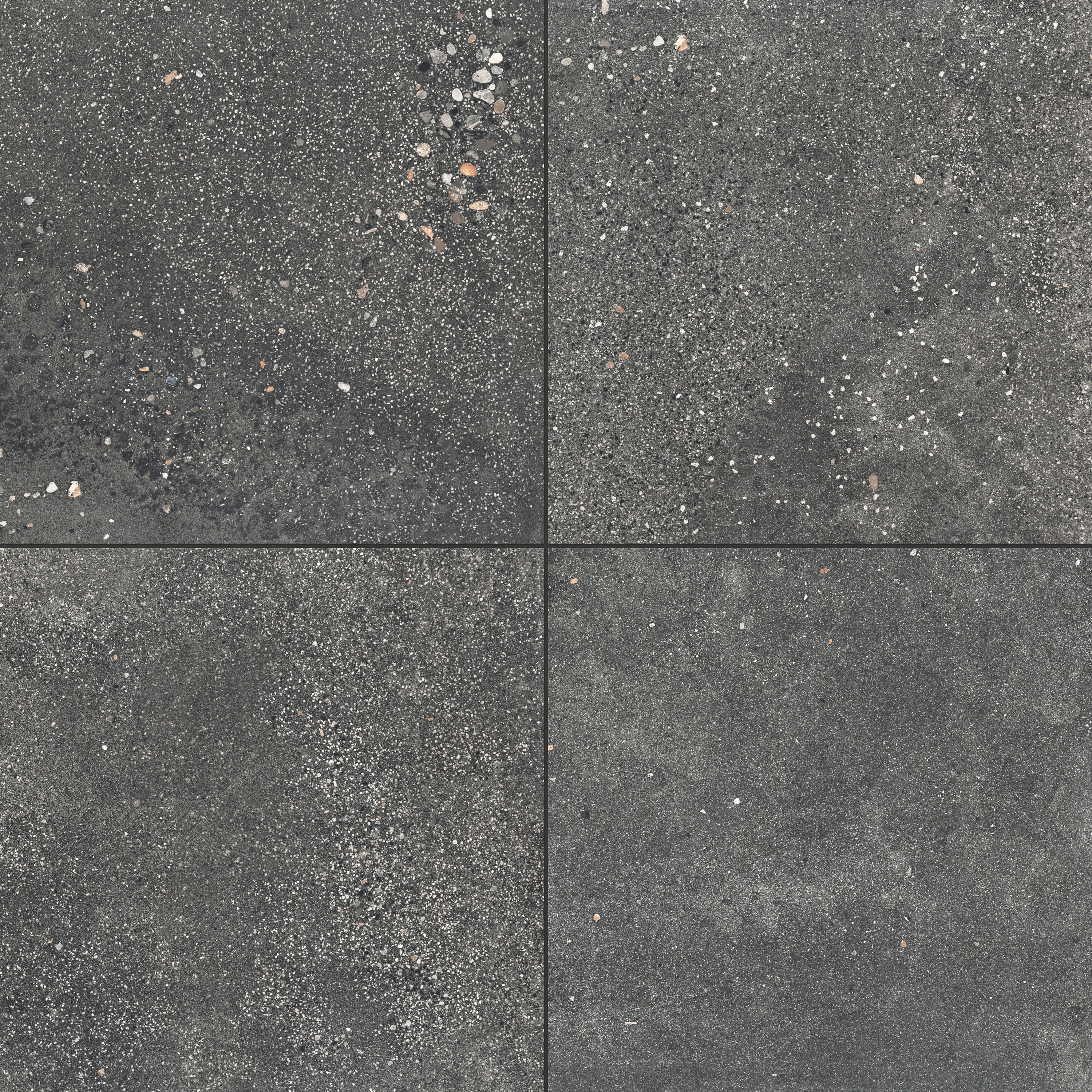 Sloane 24x24 Matte Porcelain Tile in Charcoal