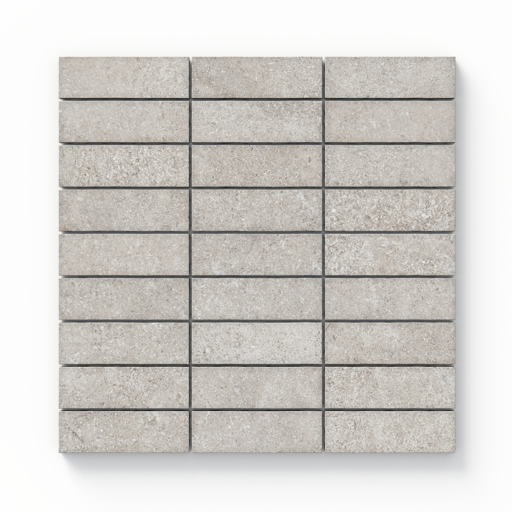 Adeline 1x4 Matte Porcelain Mosaic Tile in Taupe