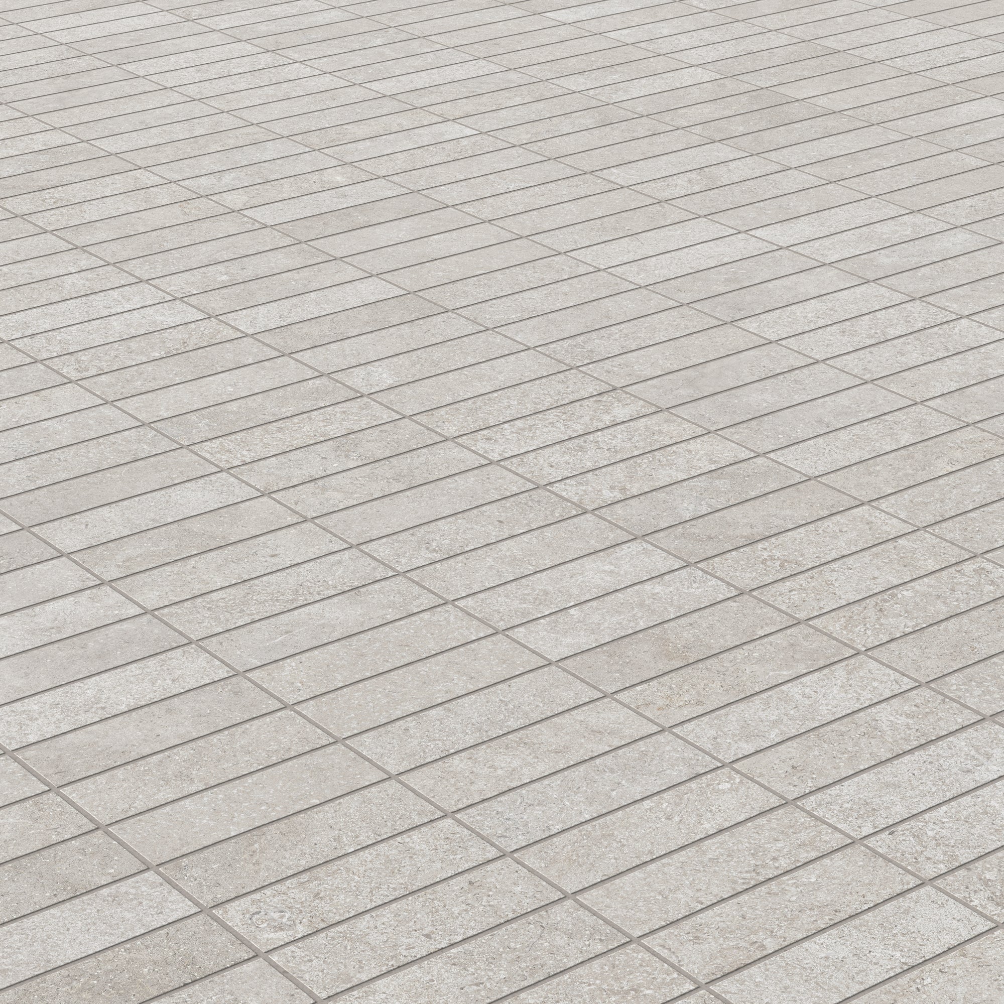 Adeline 1x4 Matte Porcelain Mosaic Tile in Taupe