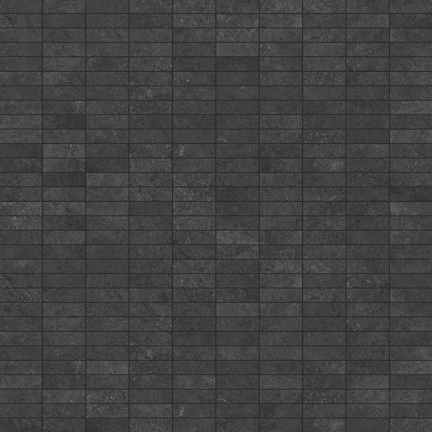 Adeline 1x4 Matte Porcelain Mosaic Tile in Midnight