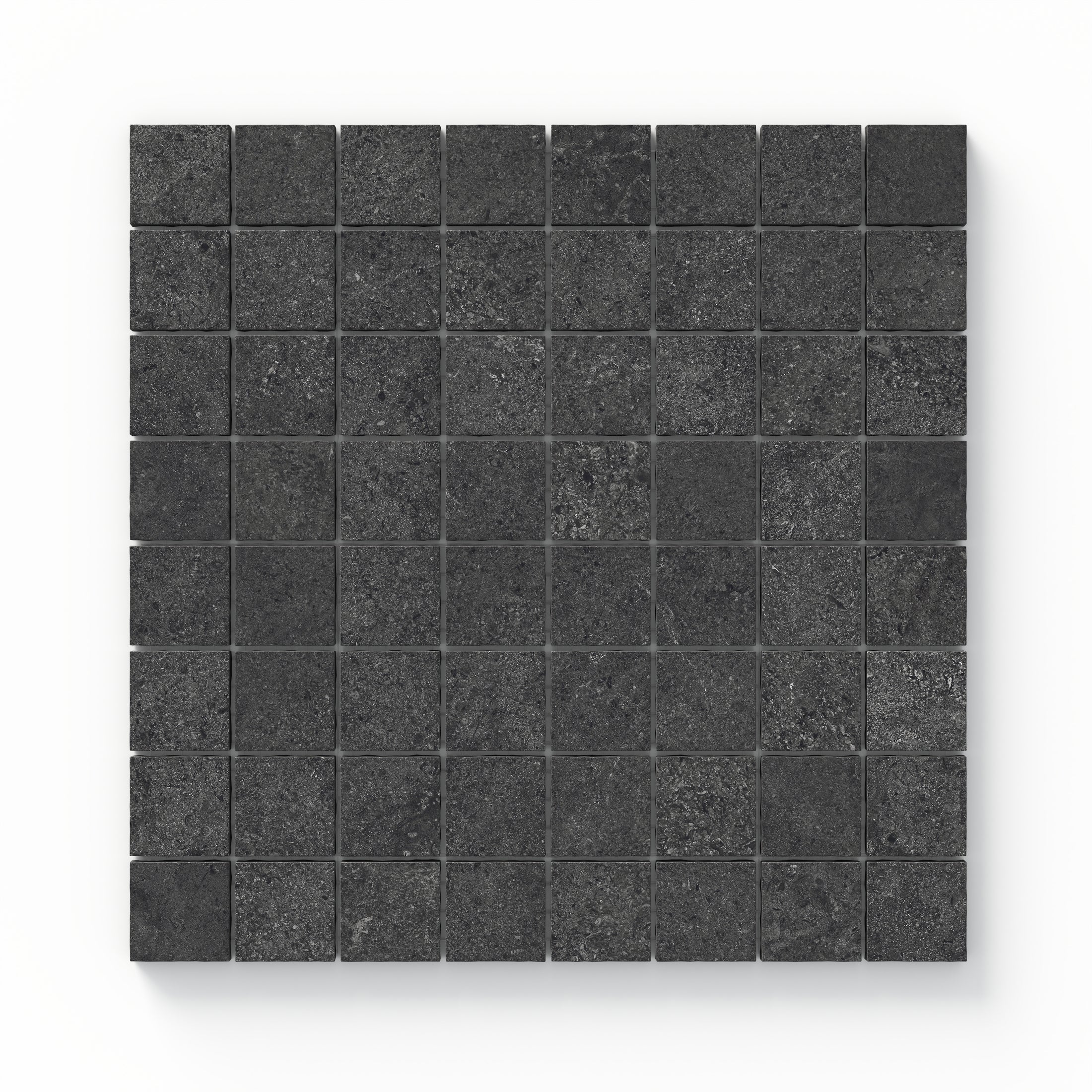 Adeline 1.5x1.5 Matte Porcelain Mosaic Tile in Midnight