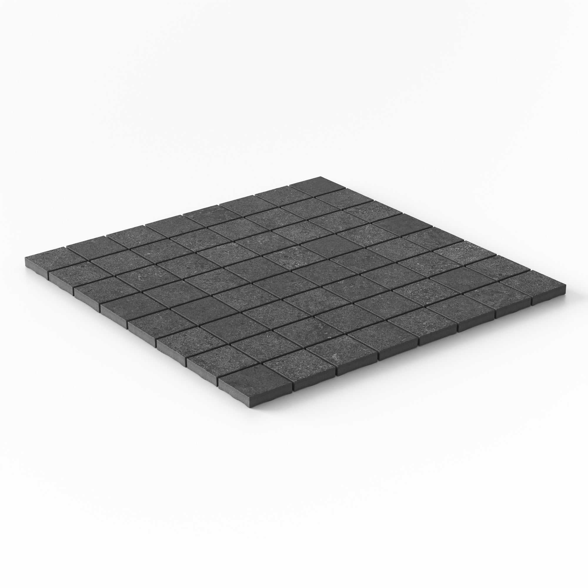 Adeline 1.5x1.5 Matte Porcelain Mosaic Tile in Midnight