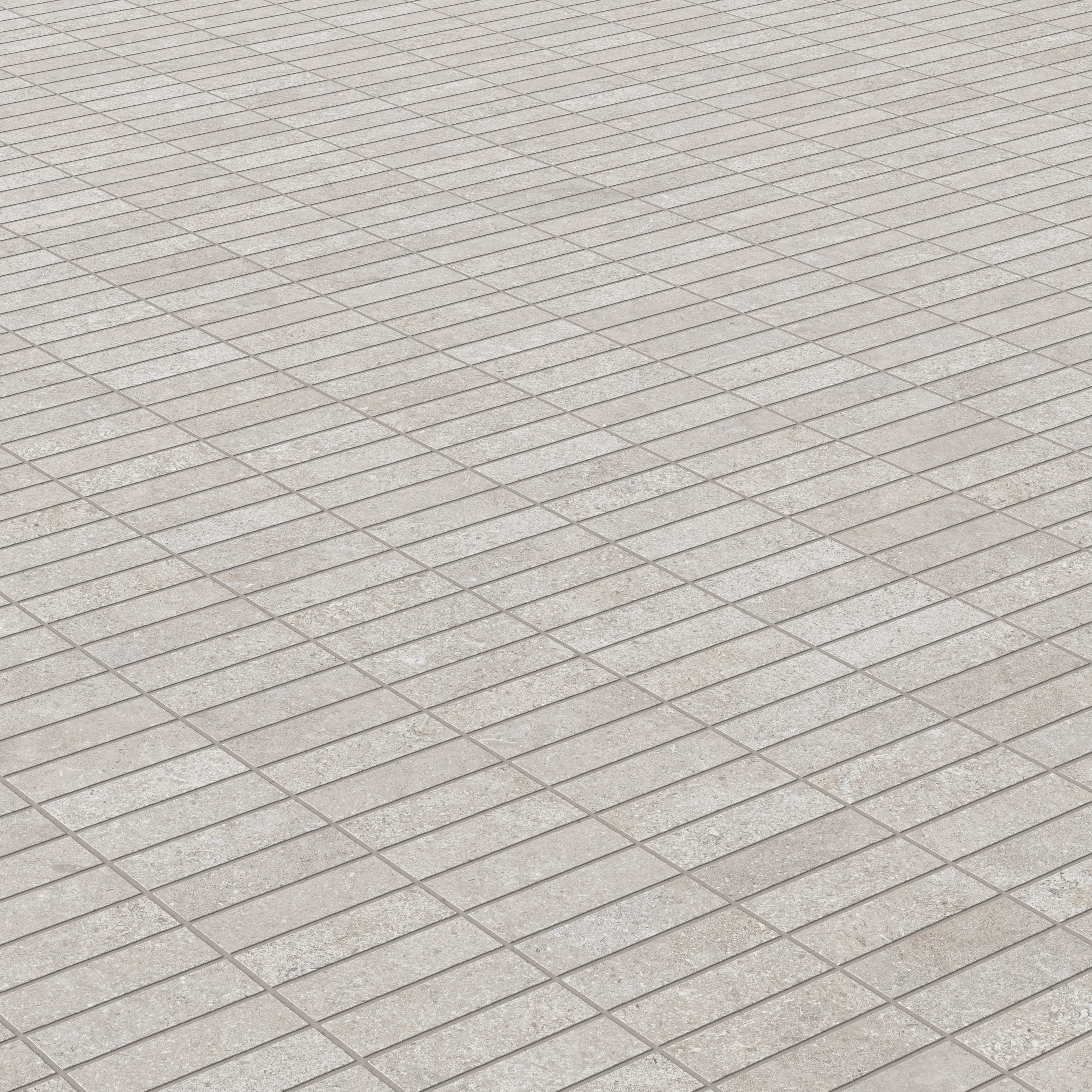 Adeline 1x3 Matte Porcelain Mosaic Tile in Taupe