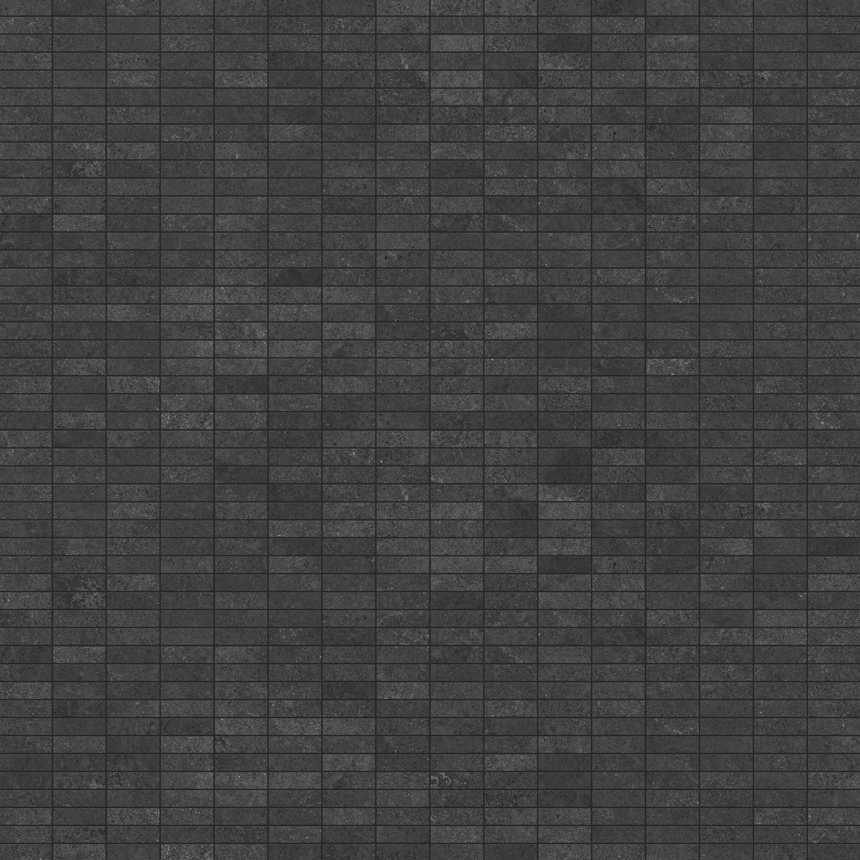 Adeline 1x3 Matte Porcelain Mosaic Tile in Midnight