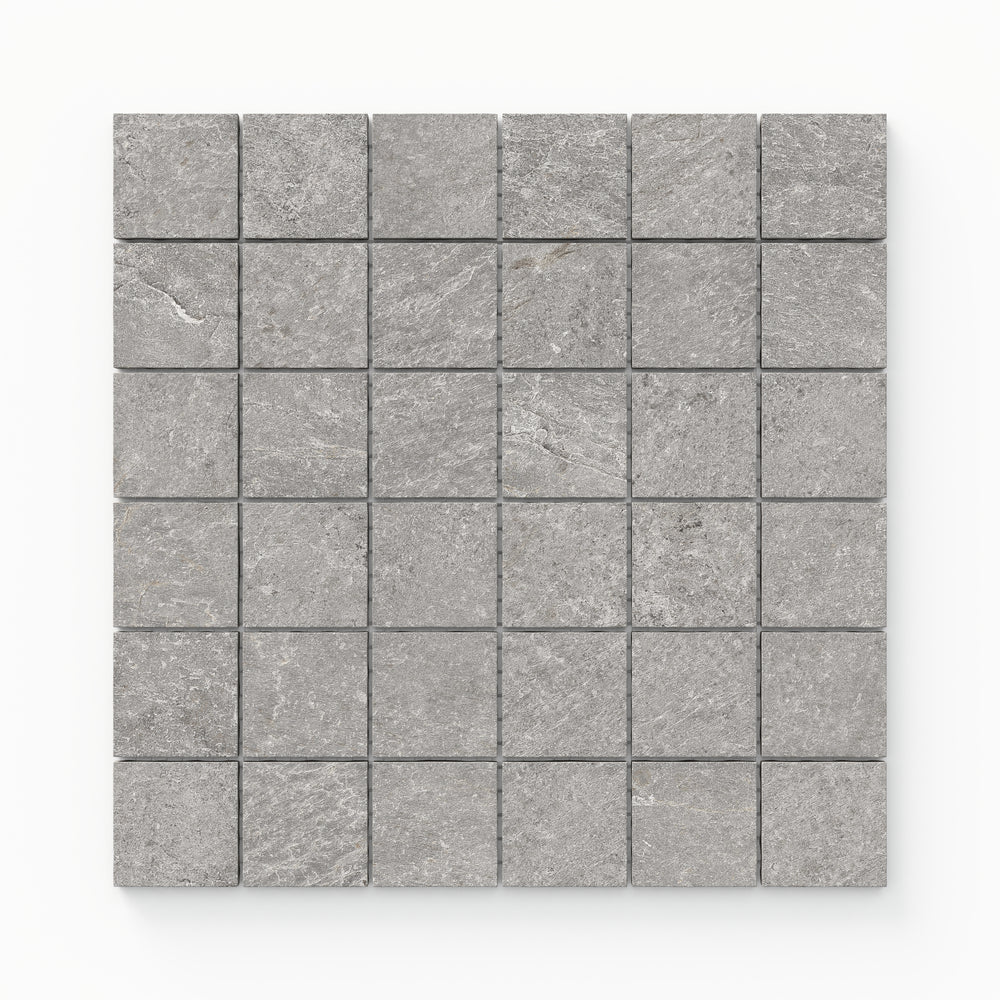 Dawson 2x2 Matte Porcelain Mosaic Tile in Ash