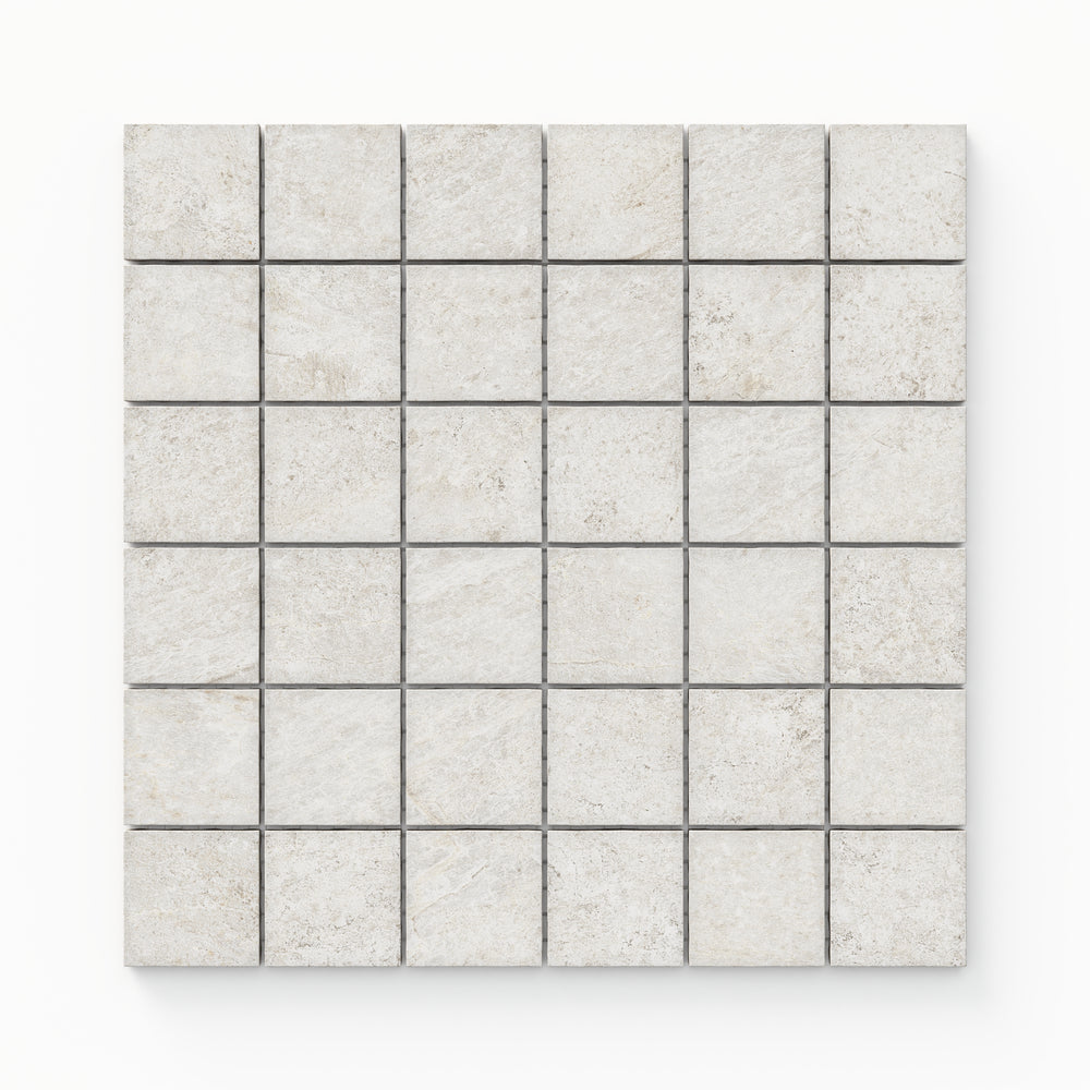 Dawson 2x2 Matte Porcelain Mosaic Tile in Alabaster