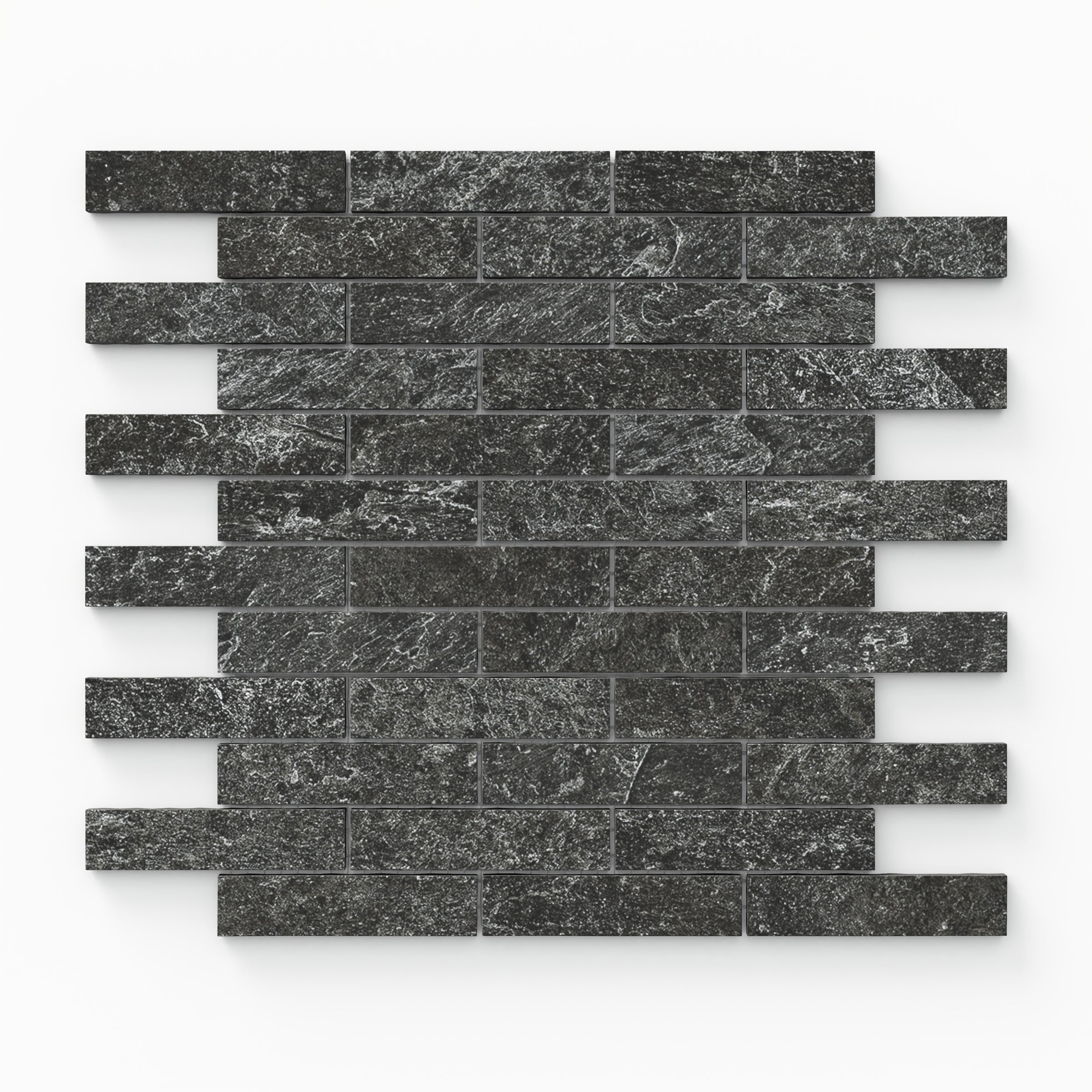 Dawson 1x4 Matte Porcelain Mosaic Tile in Charcoal