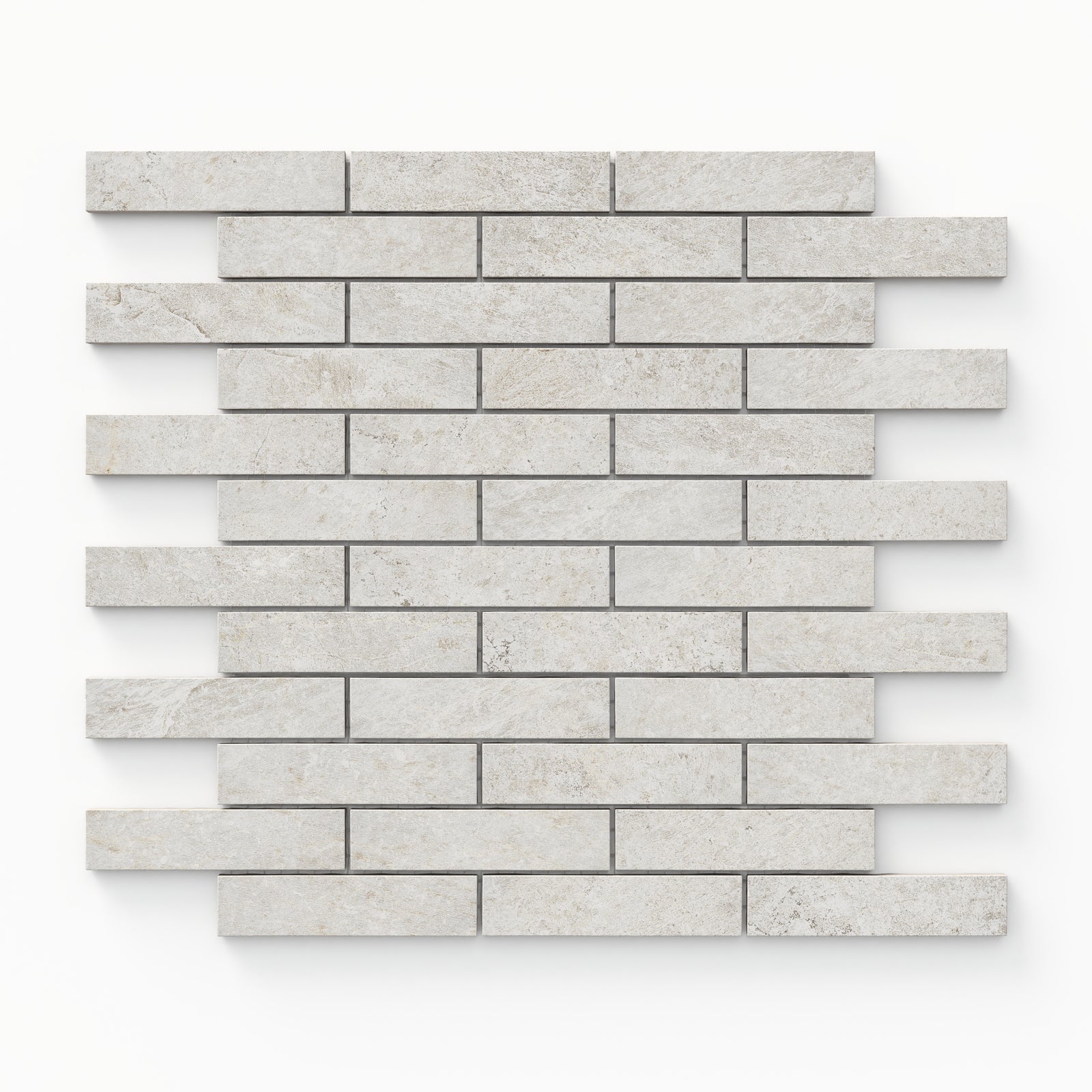 Dawson 1x4 Matte Porcelain Mosaic Tile in Alabaster