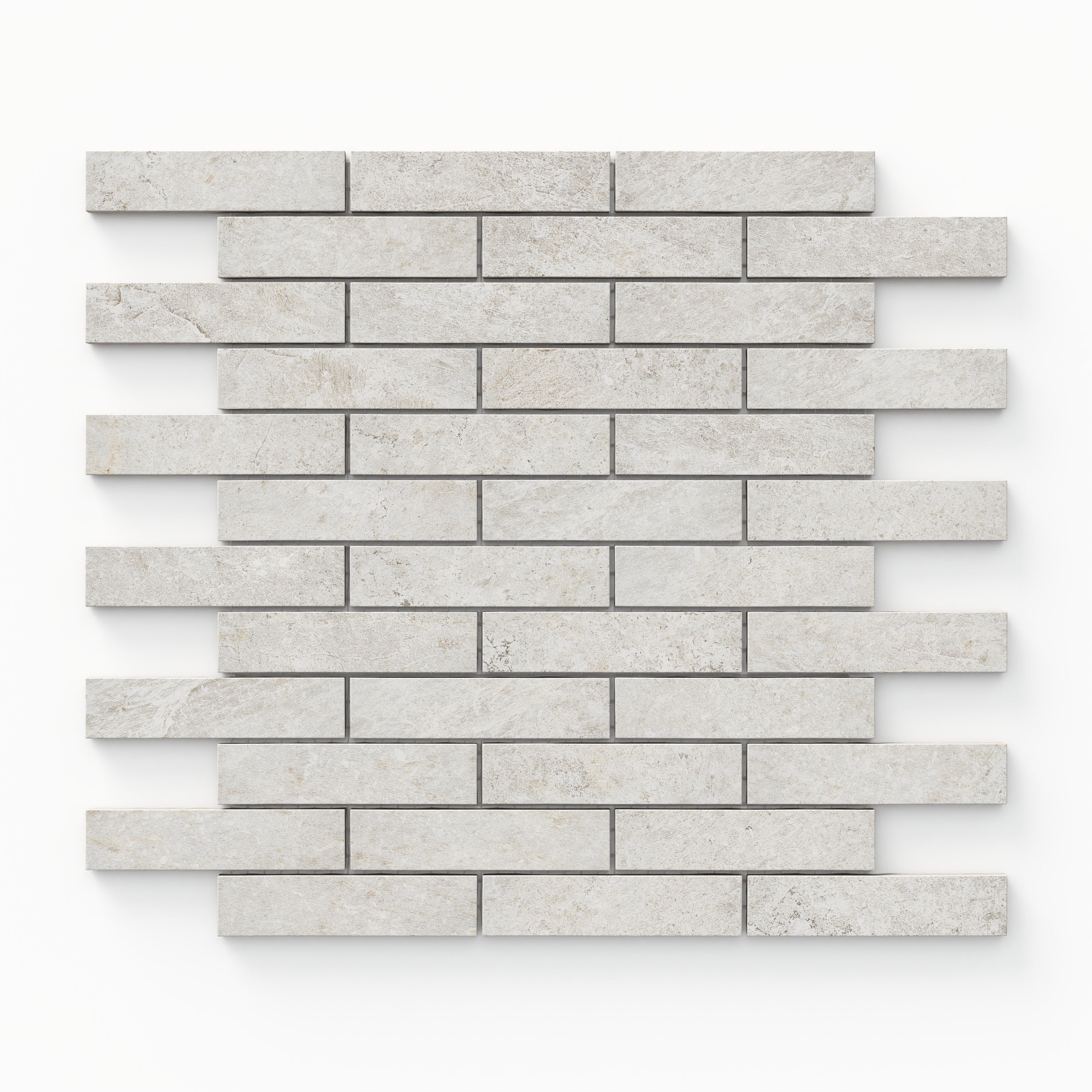 Dawson 1x4 Matte Porcelain Mosaic Tile in Alabaster