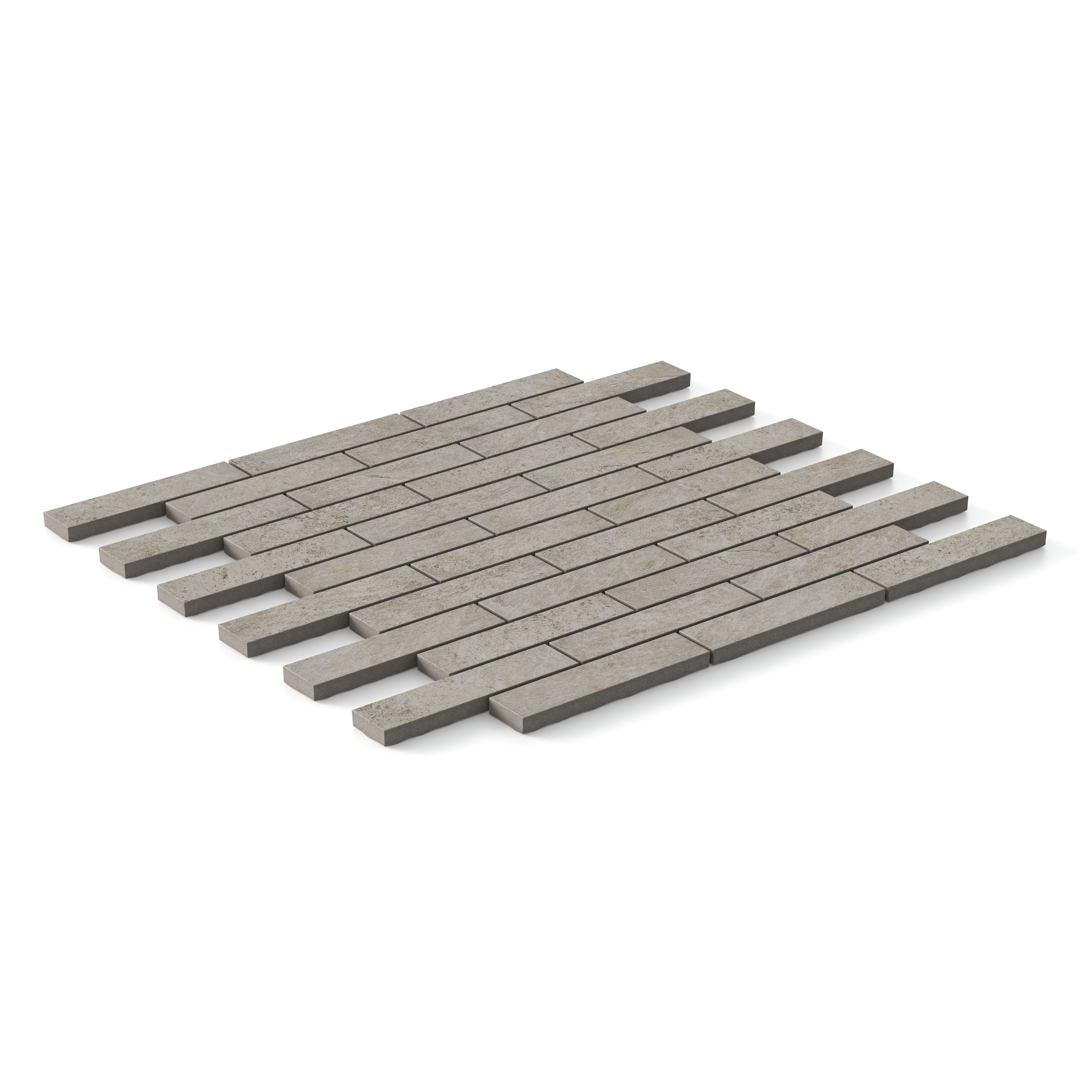 Dawson 1x4 Matte Porcelain Mosaic Tile in Alabaster