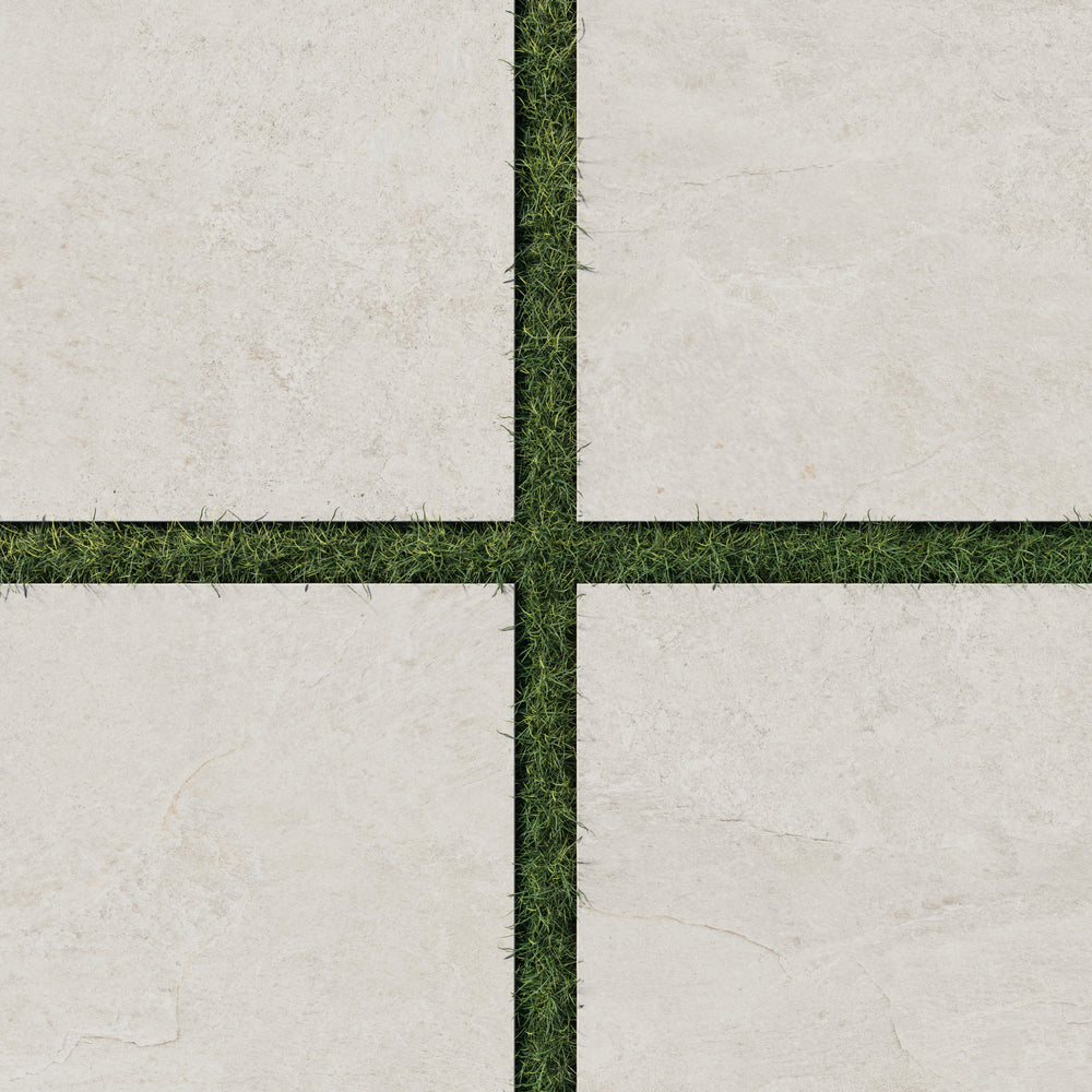 Dawson 24x24 Grip Porcelain 2cm Paver Tile in Alabaster