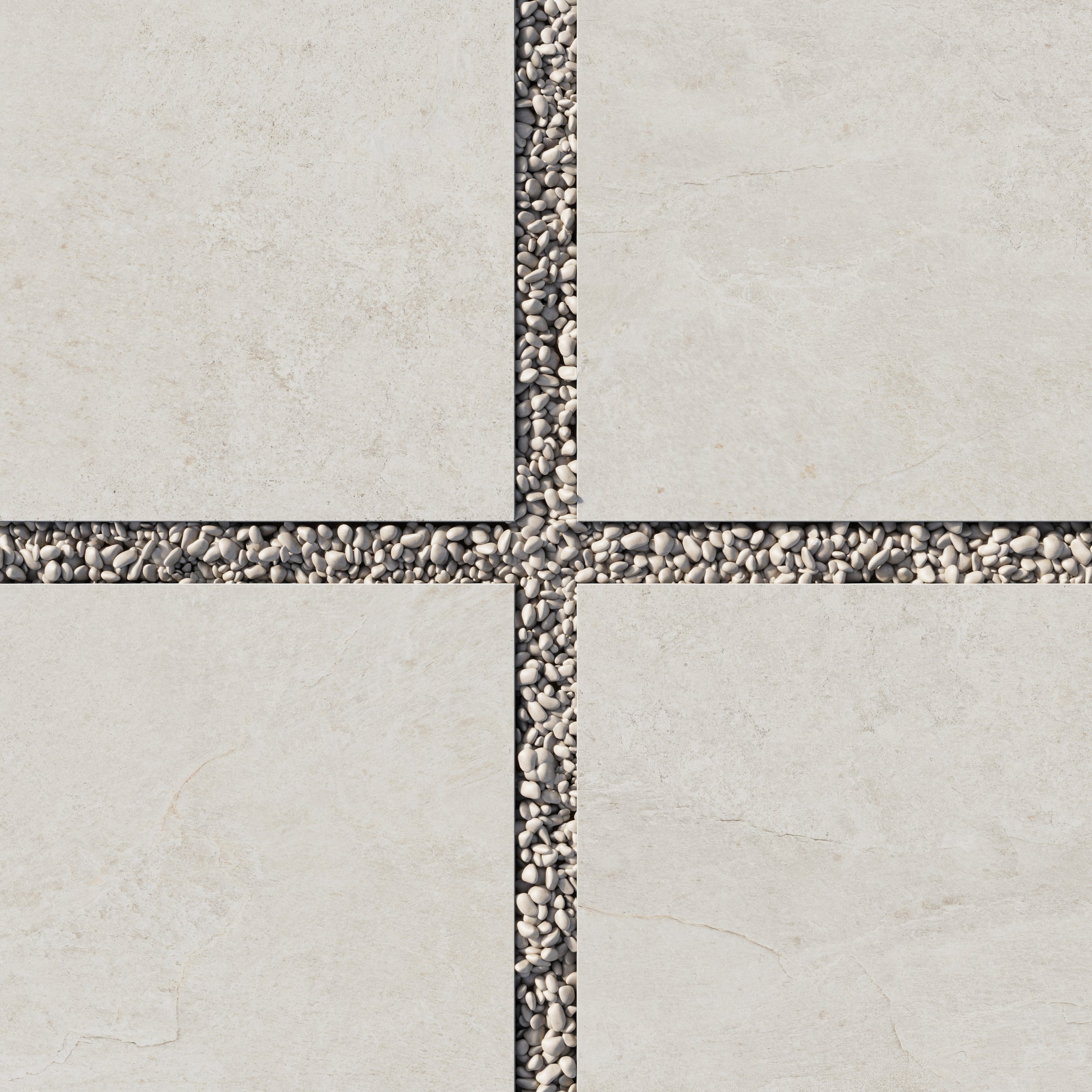 Dawson 24x24 Grip Porcelain 2cm Paver Tile in Alabaster