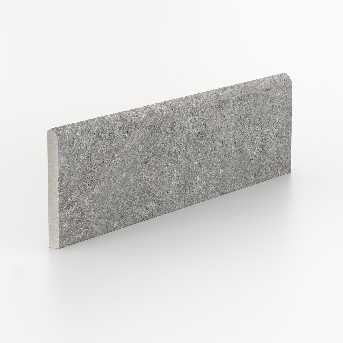 Dawson 3x12 Matte Porcelain Bullnose Tile in Ash