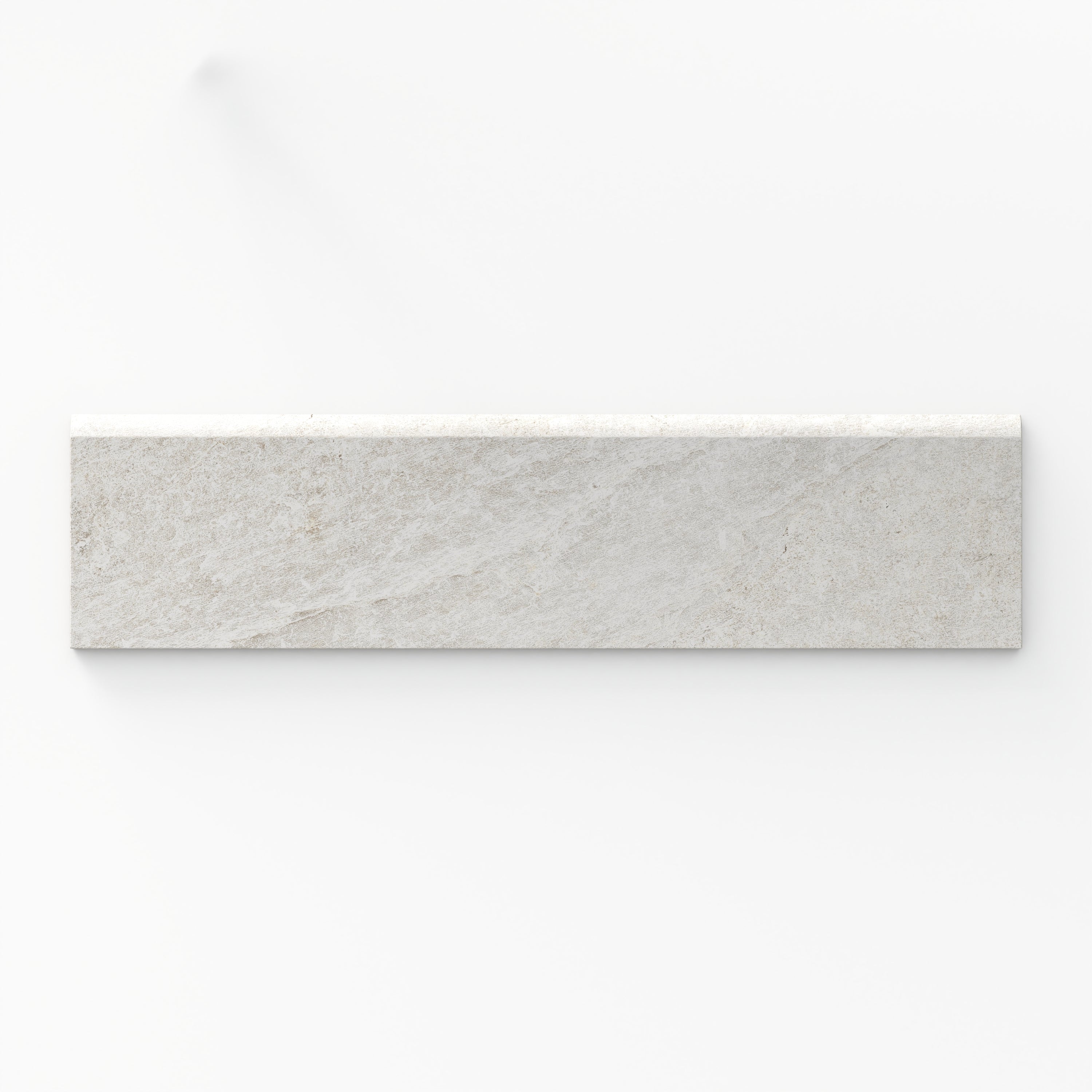 Dawson 3x12 Matte Porcelain Bullnose Tile in Alabaster