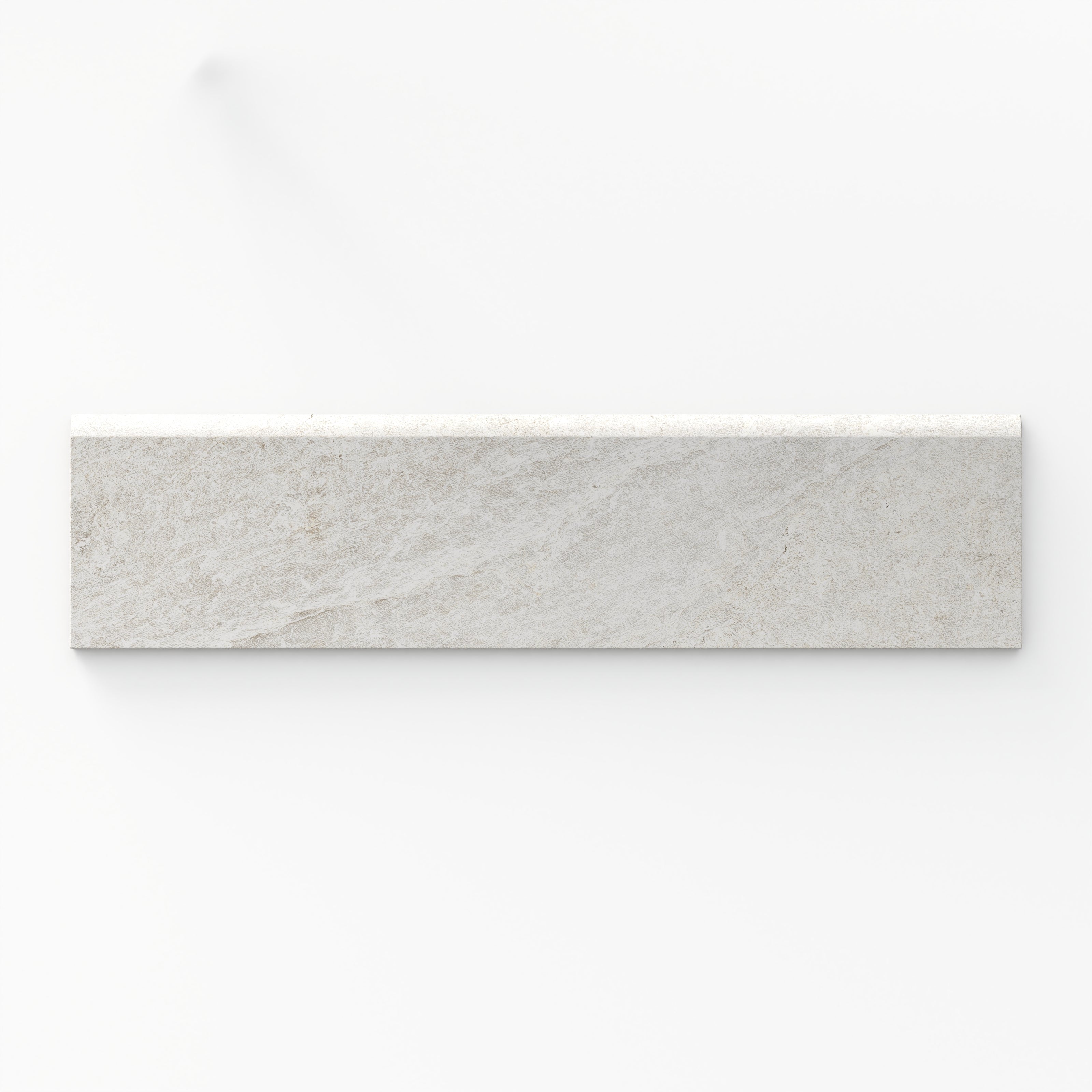 Dawson 3x12 Matte Porcelain Bullnose Tile in Alabaster