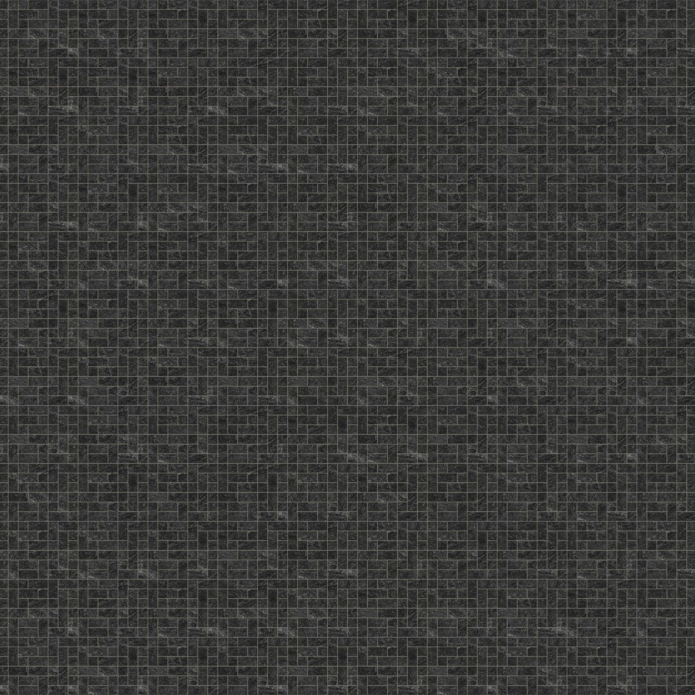 Dawson 8.7x12 Matte Porcelain Tetris Mosaic Tile in Charcoal