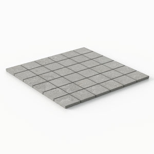 Tatum 2x2 Matte Porcelain Mosaic Tile in Cross-Cut Ash