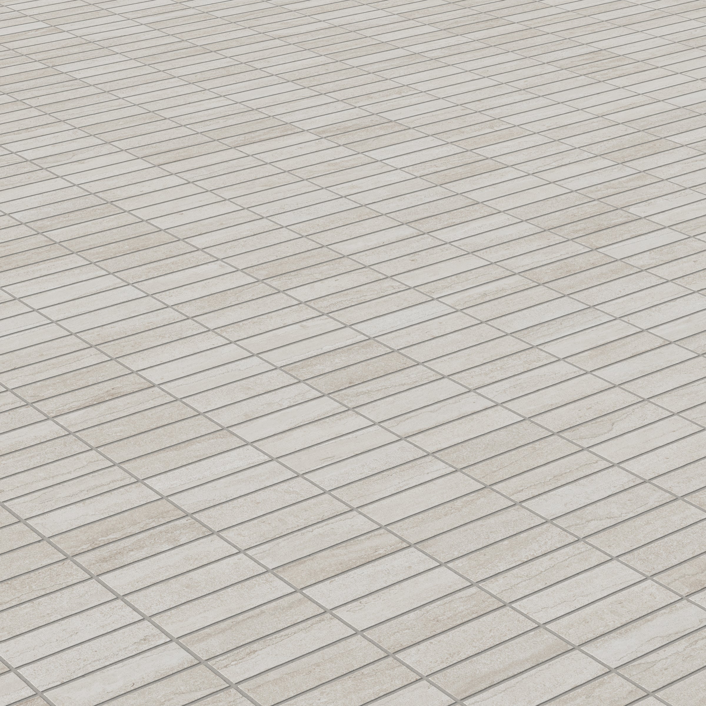 Tatum 1x3 Matte Porcelain Mosaic Tile in Vein-Cut Sand