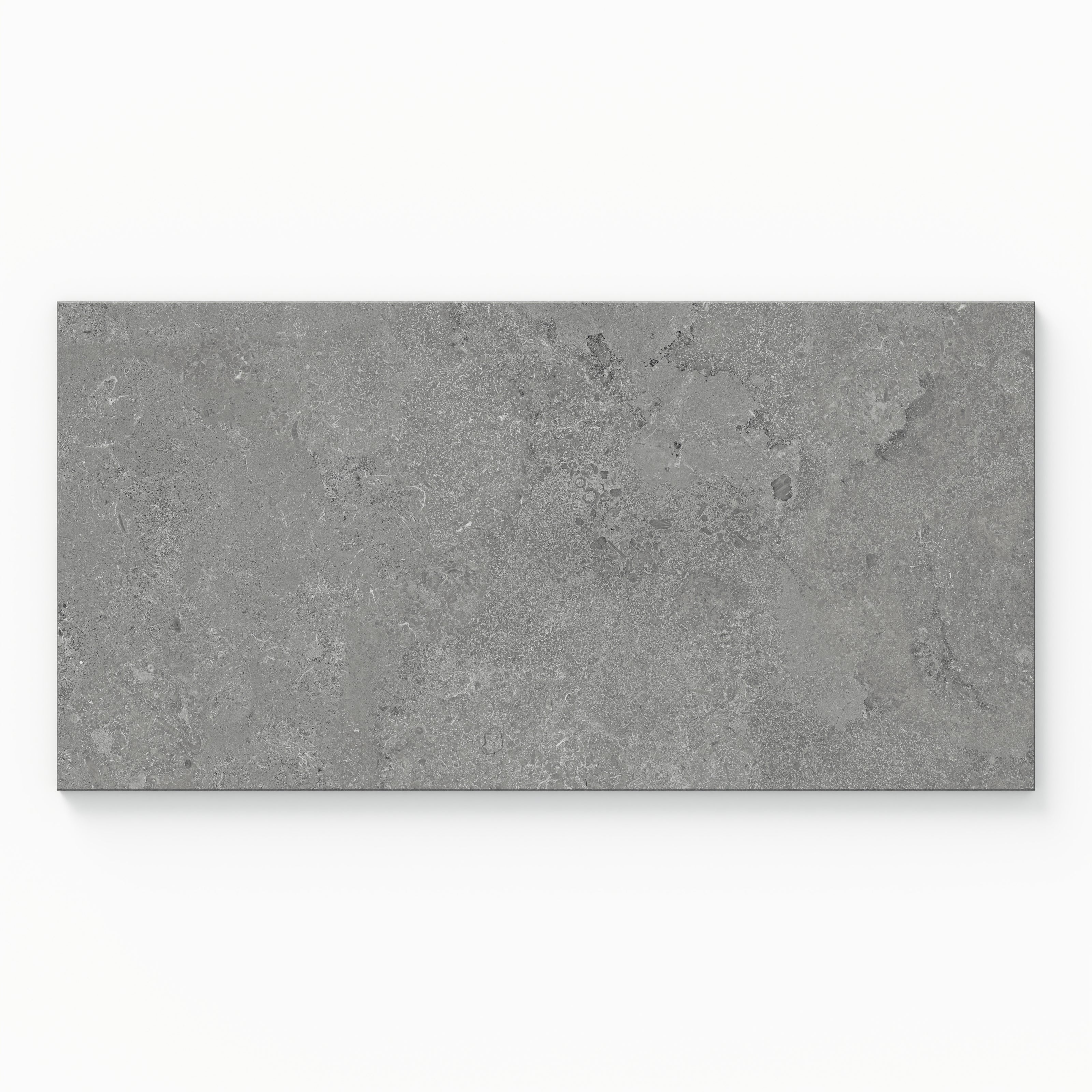 Tatum 12x24 Matte Porcelain Tile in Cross-Cut Pewter