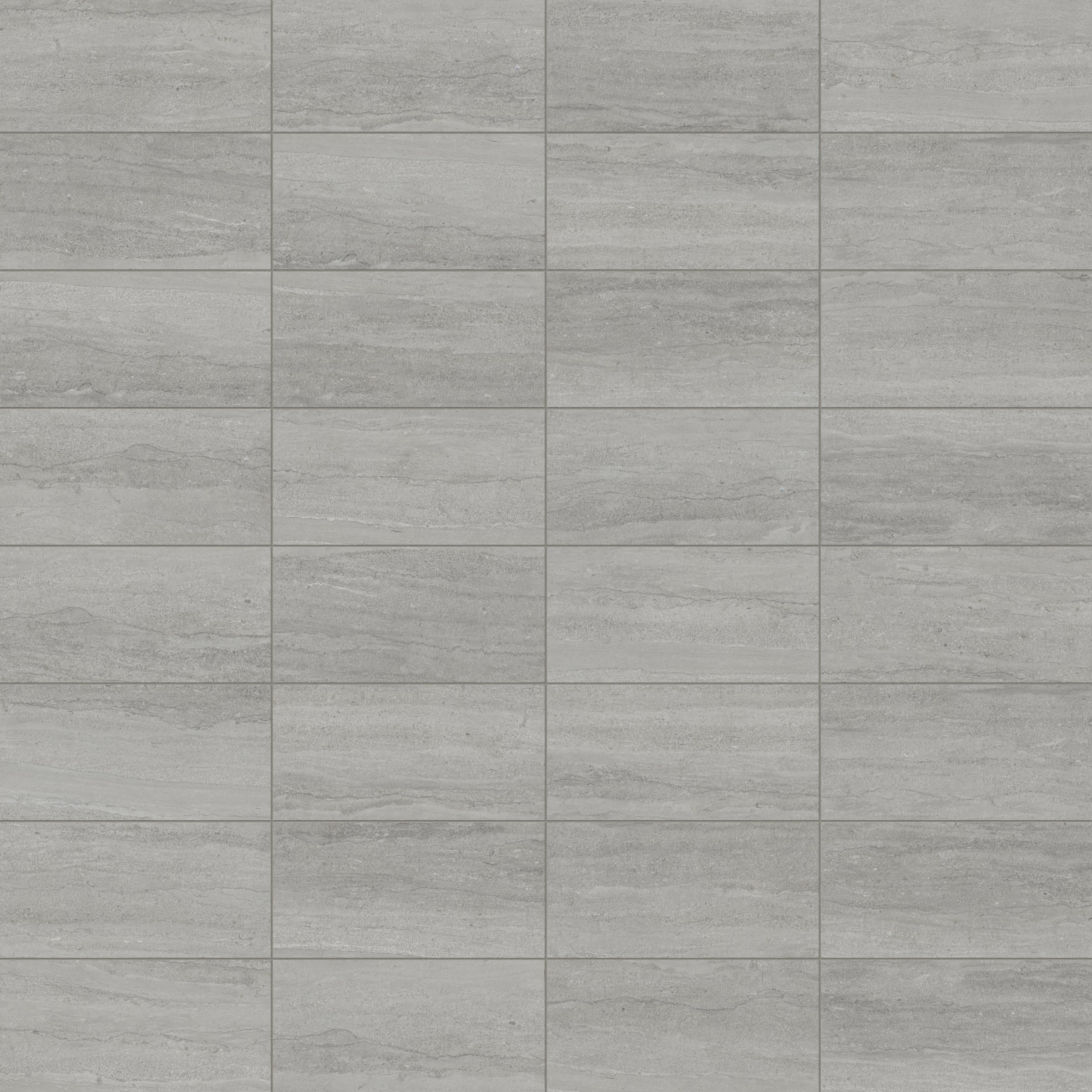 Tatum 12x24 Matte Porcelain Tile in Vein-Cut Ash