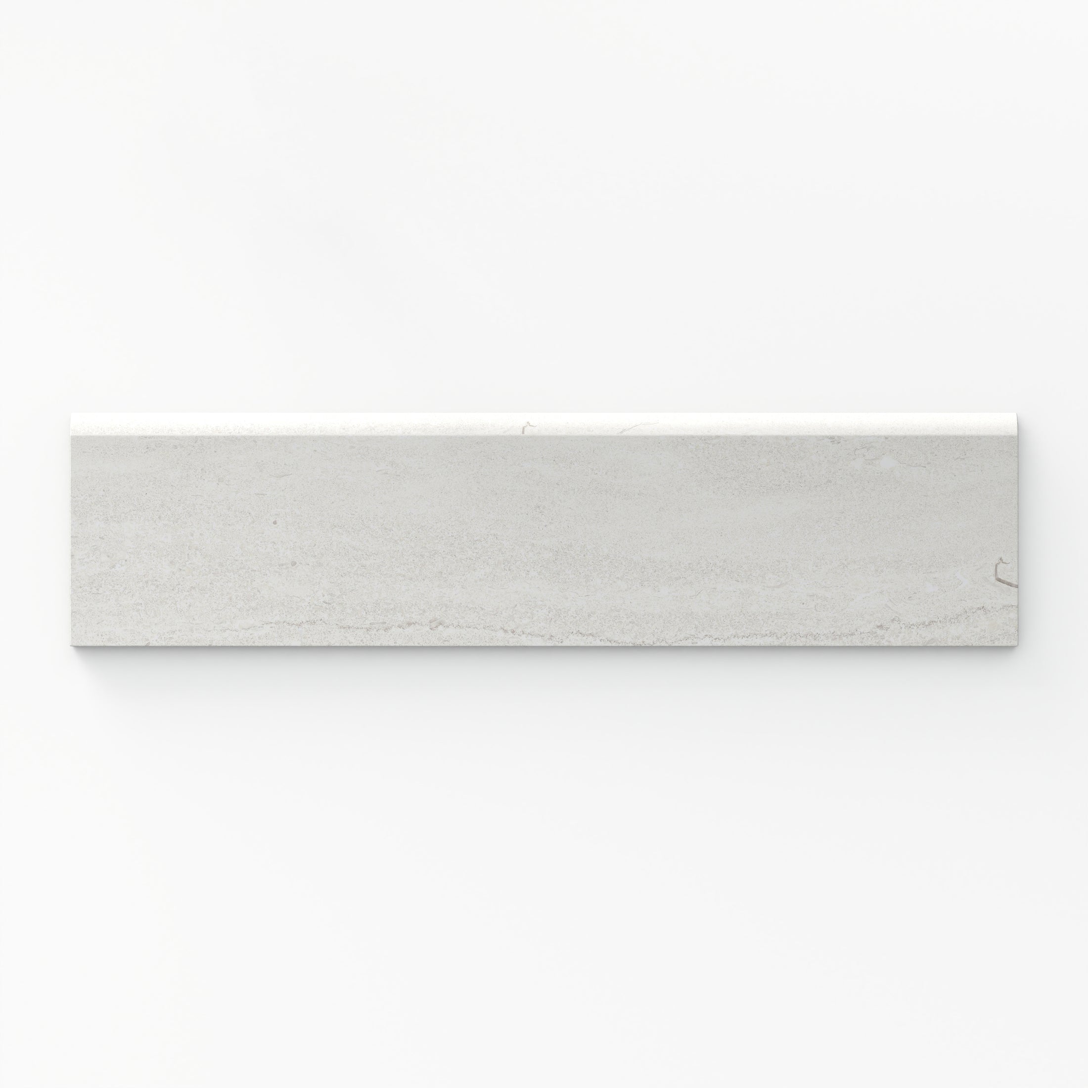 Tatum 3x12 Matte Porcelain Bullnose Tile in Vein-Cut Straw