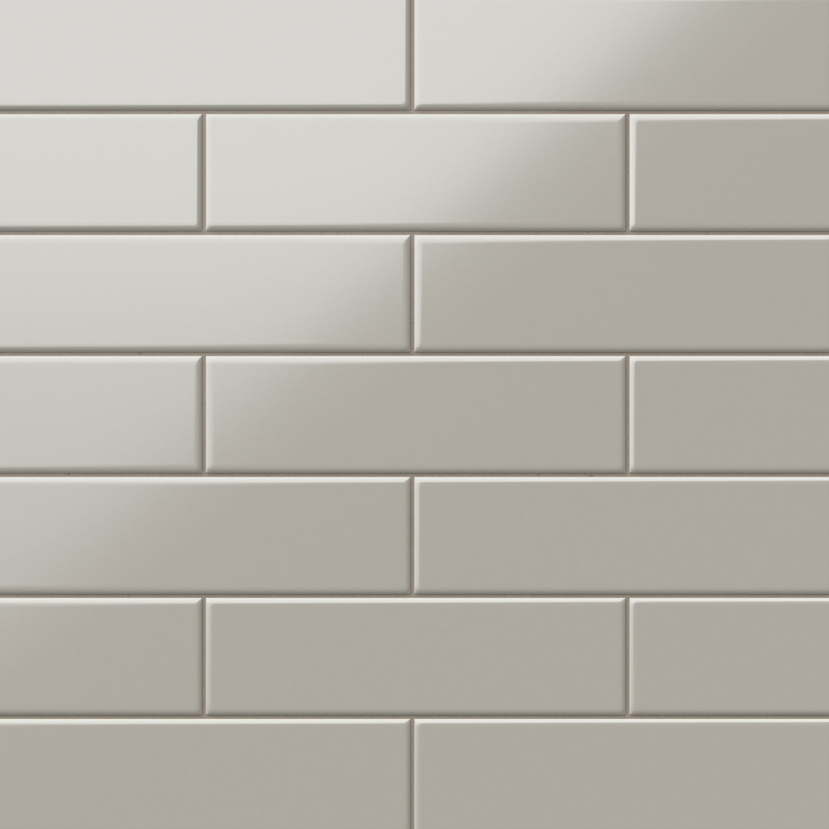 Polly 3x10 Satin Ceramic Tile in Grey
