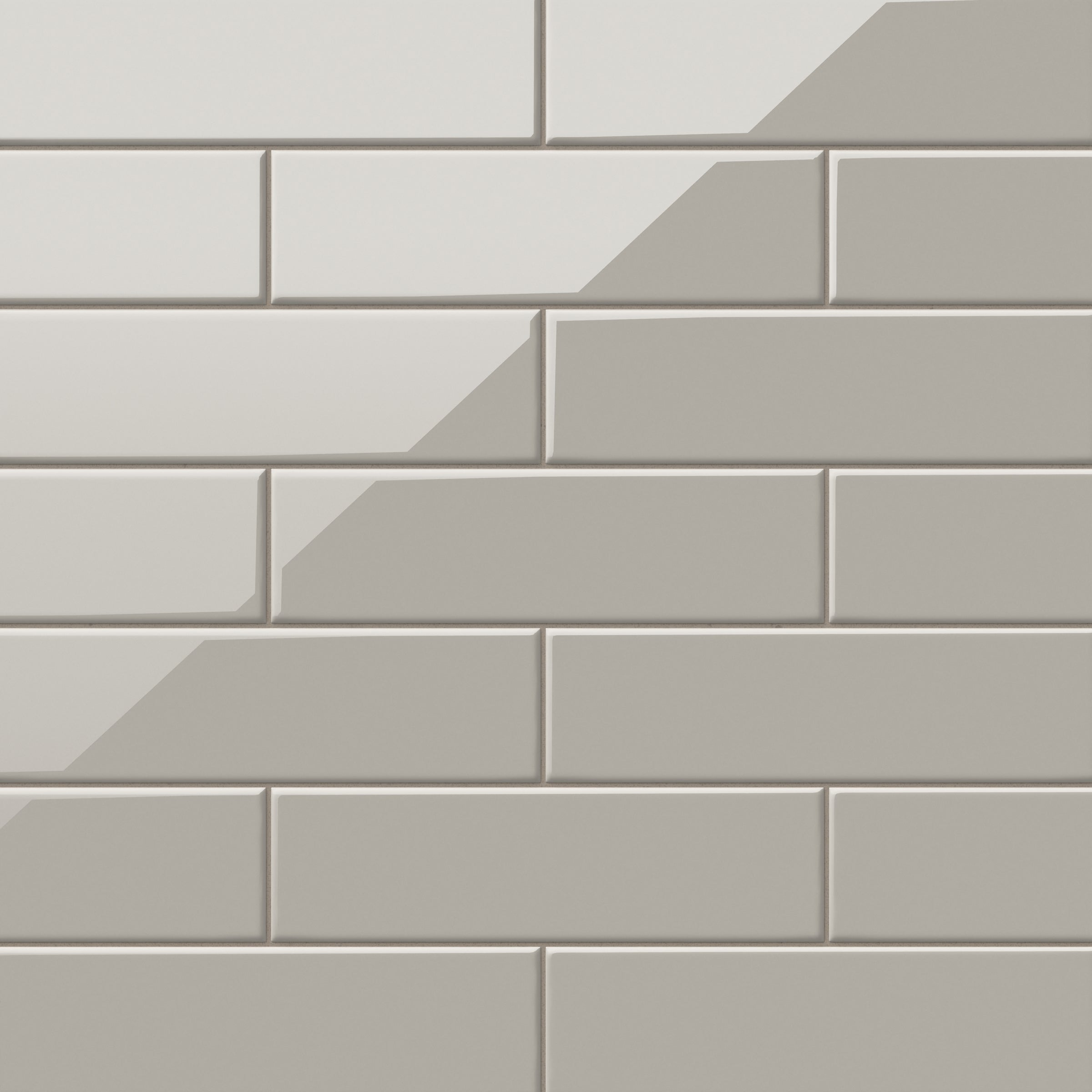 Polly 3x10 Glossy Ceramic Tile in Grey