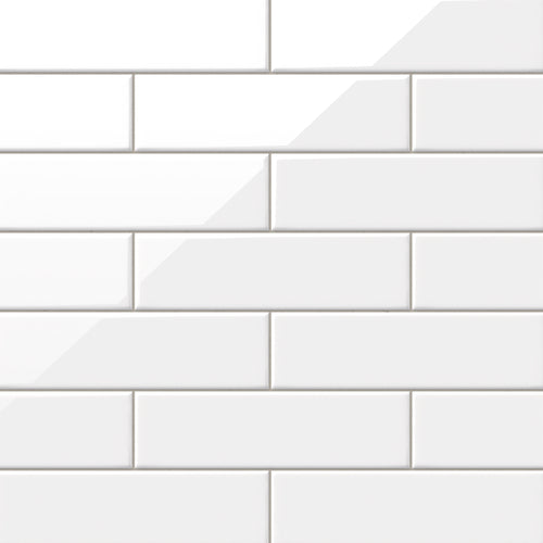 Polly 3x10 Glossy Ceramic Tile in White