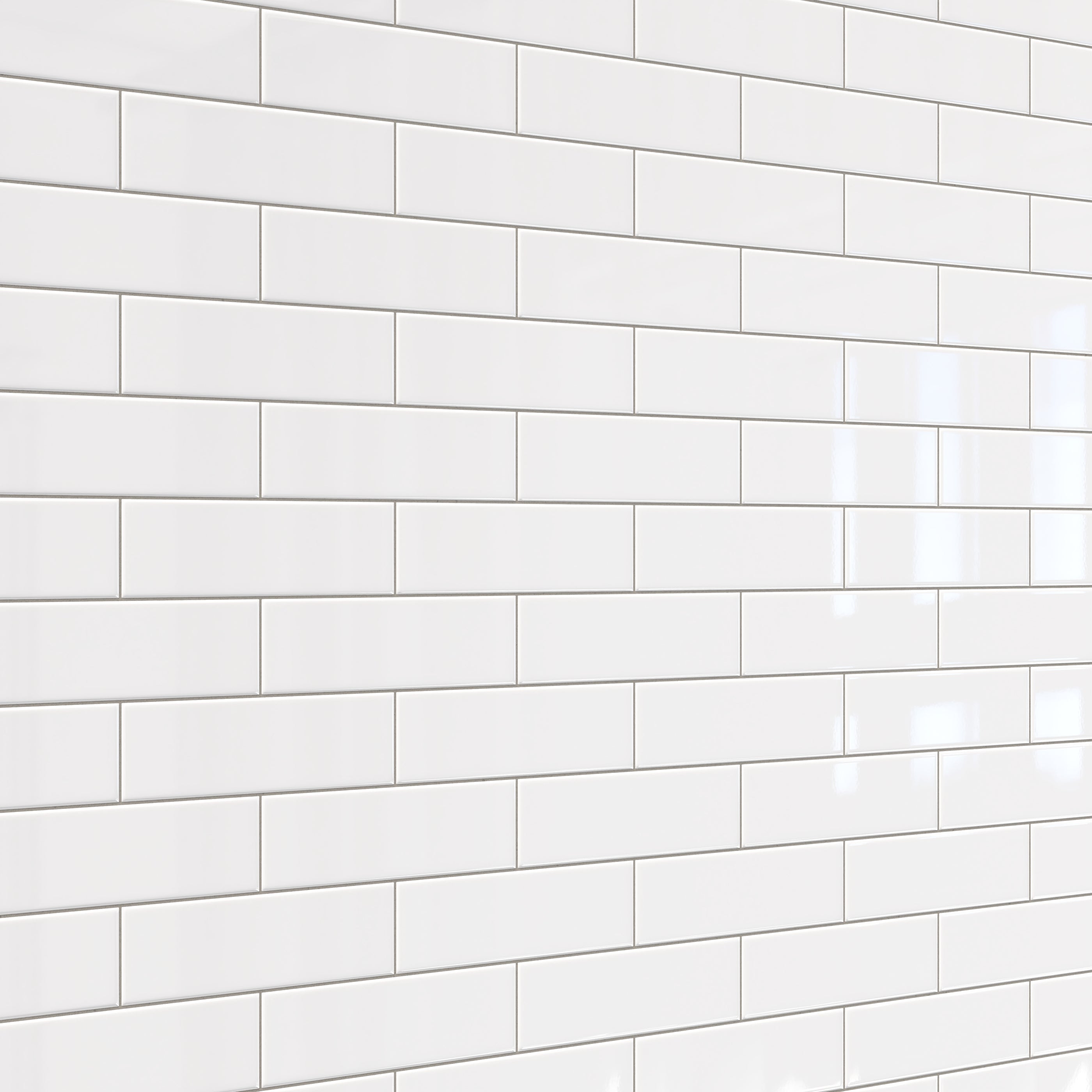 Polly 3x10 Glossy Ceramic Tile in White