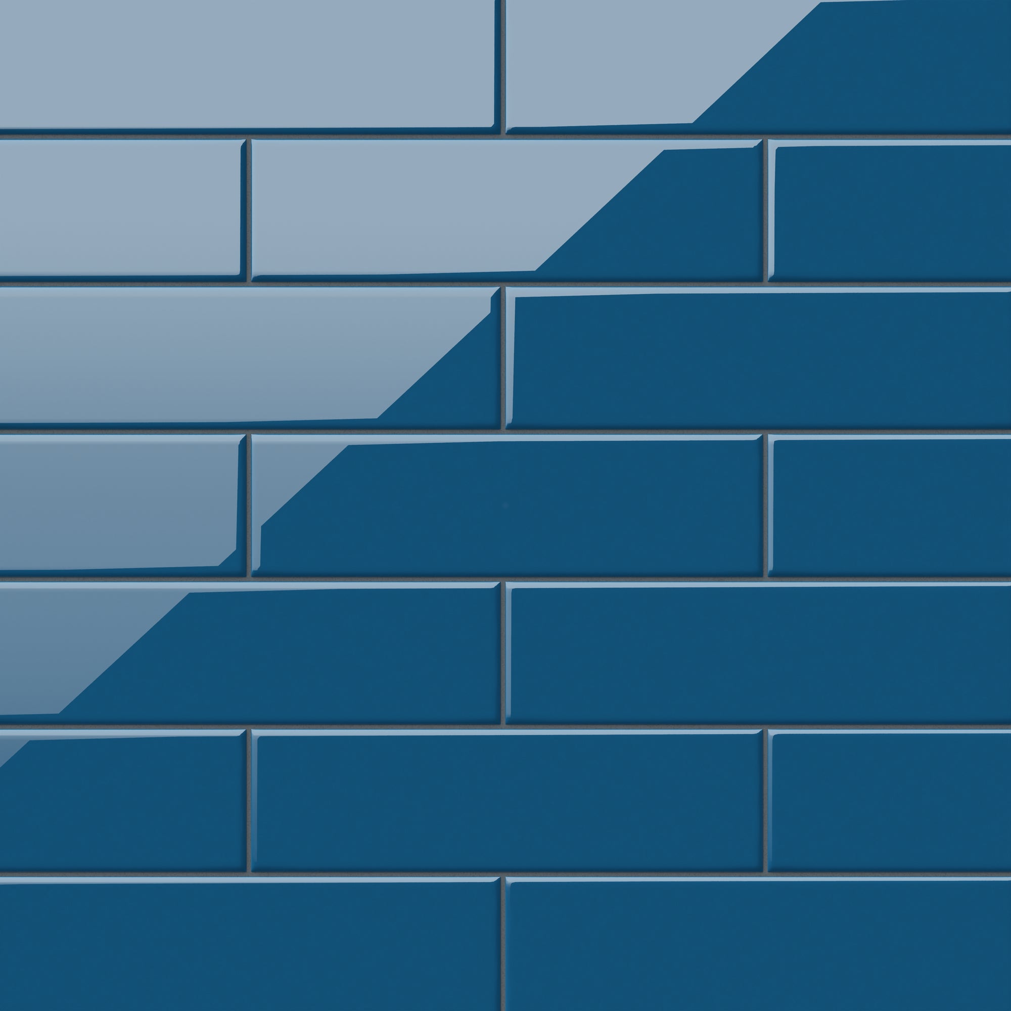 Polly 3x10 Glossy Ceramic Tile in Blue