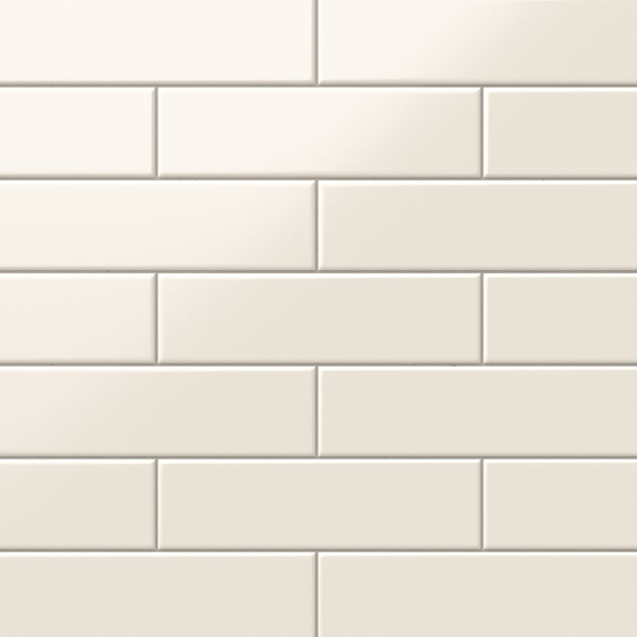 Polly 3x10 Satin Ceramic Tile in Cream