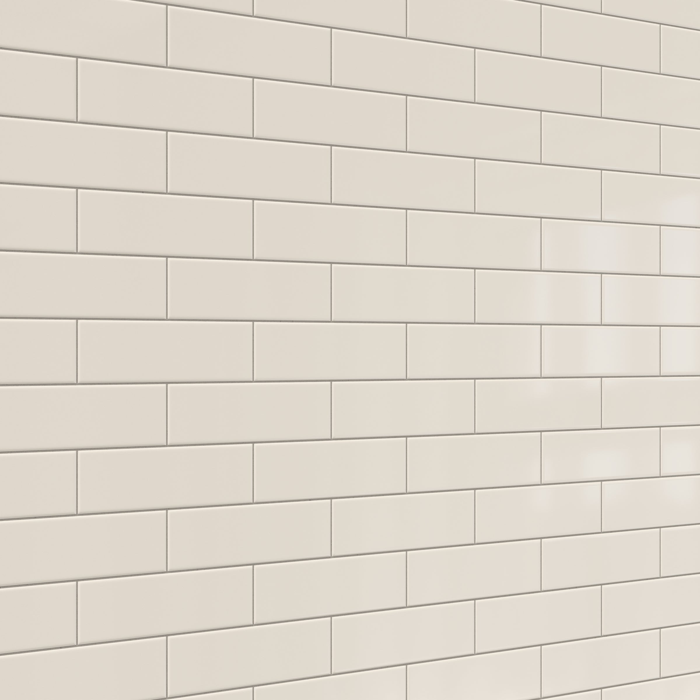 Polly 3x10 Satin Ceramic Tile in Cream