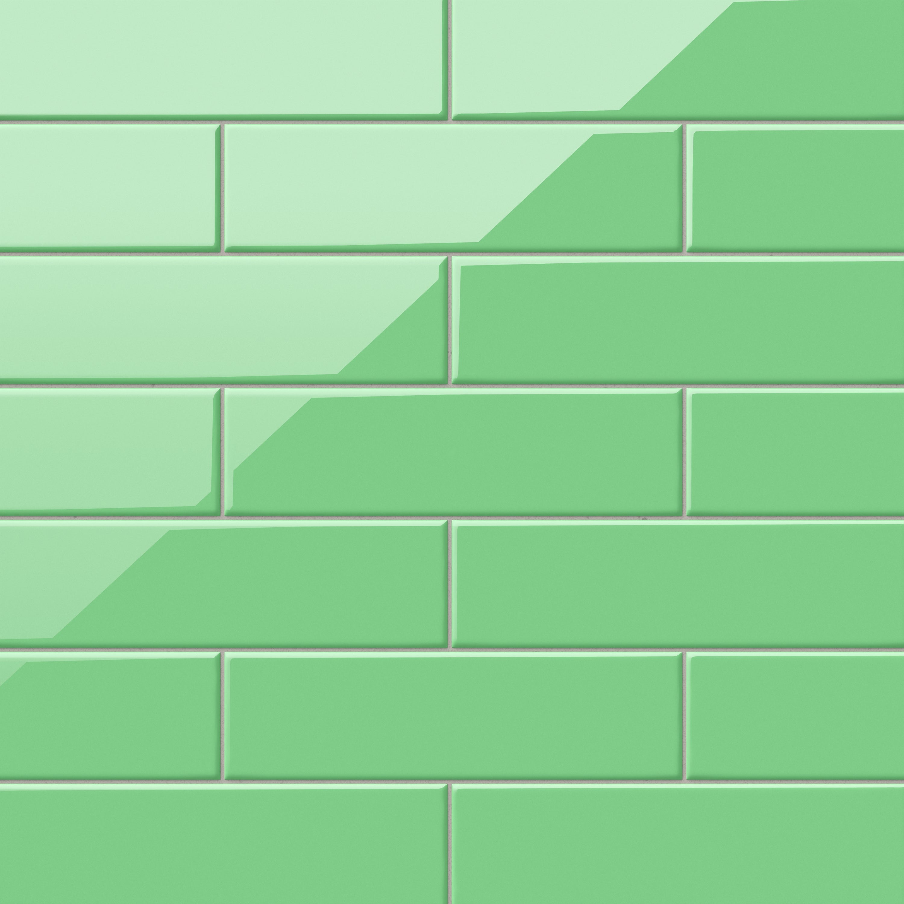 Polly 3x10 Glossy Ceramic Tile in Green