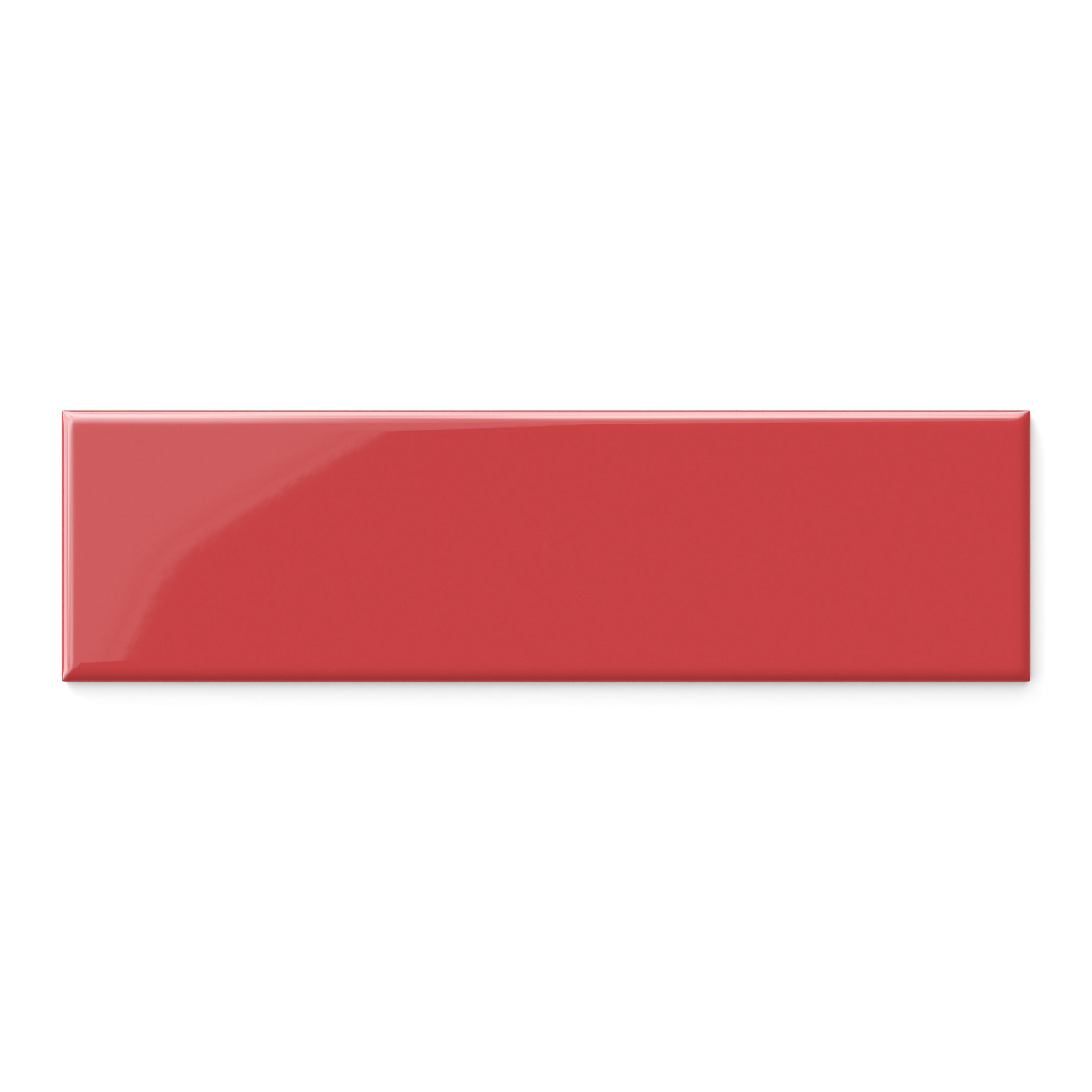 Polly 3x10 Glossy Ceramic Tile in Red