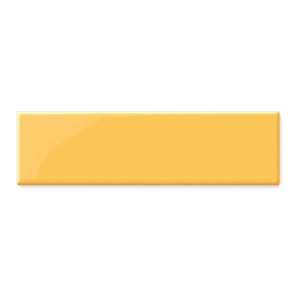 Polly 3x10 Glossy Ceramic Tile in Yellow