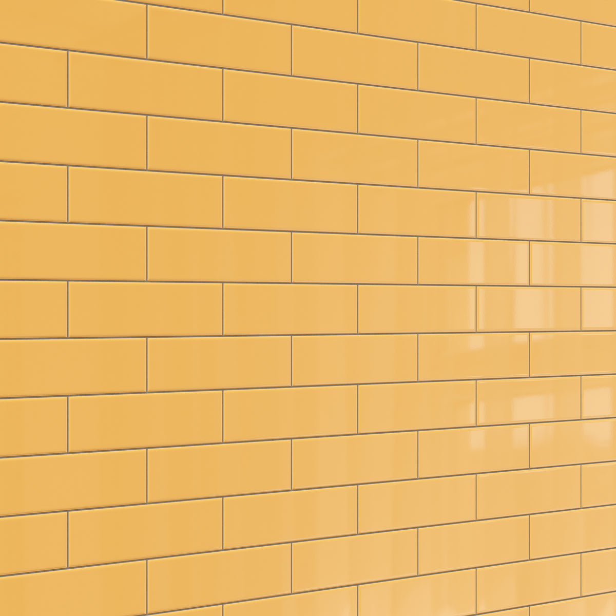 Polly 3x10 Glossy Ceramic Tile in Yellow