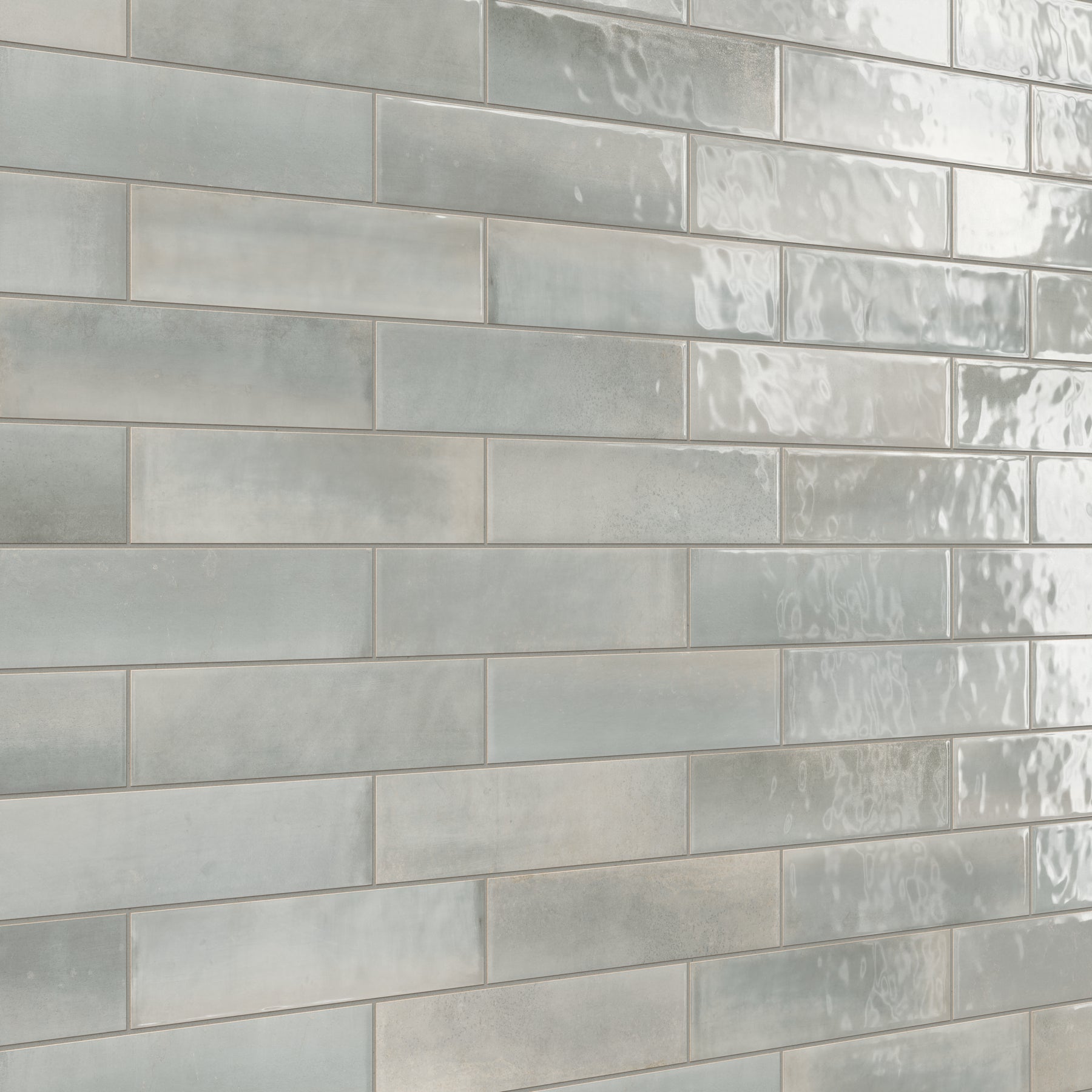 Olivia 4x16 Glossy Ceramic Tile in Fog
