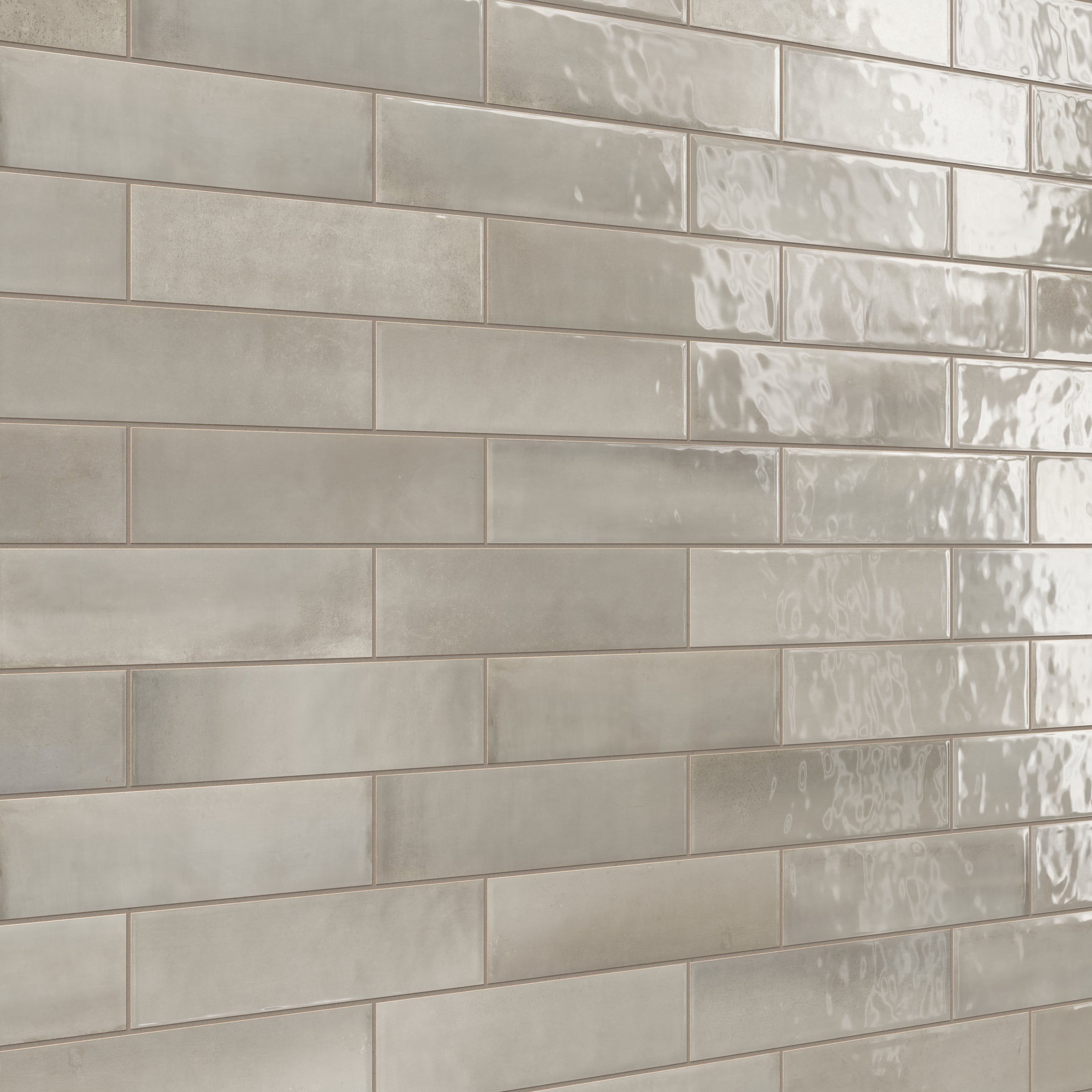 Olivia 4x16 Glossy Ceramic Tile in Dove