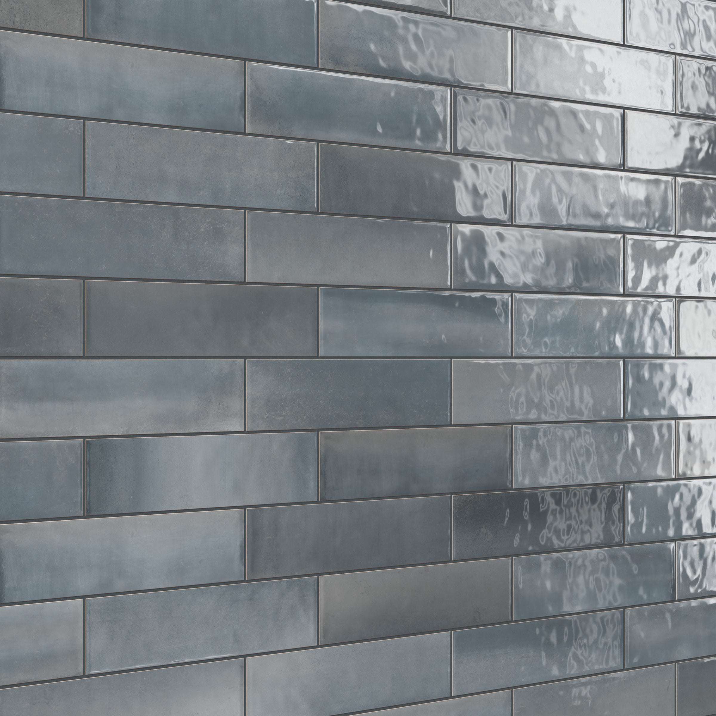 Olivia 4x16 Glossy Ceramic Tile in Dusty Blue