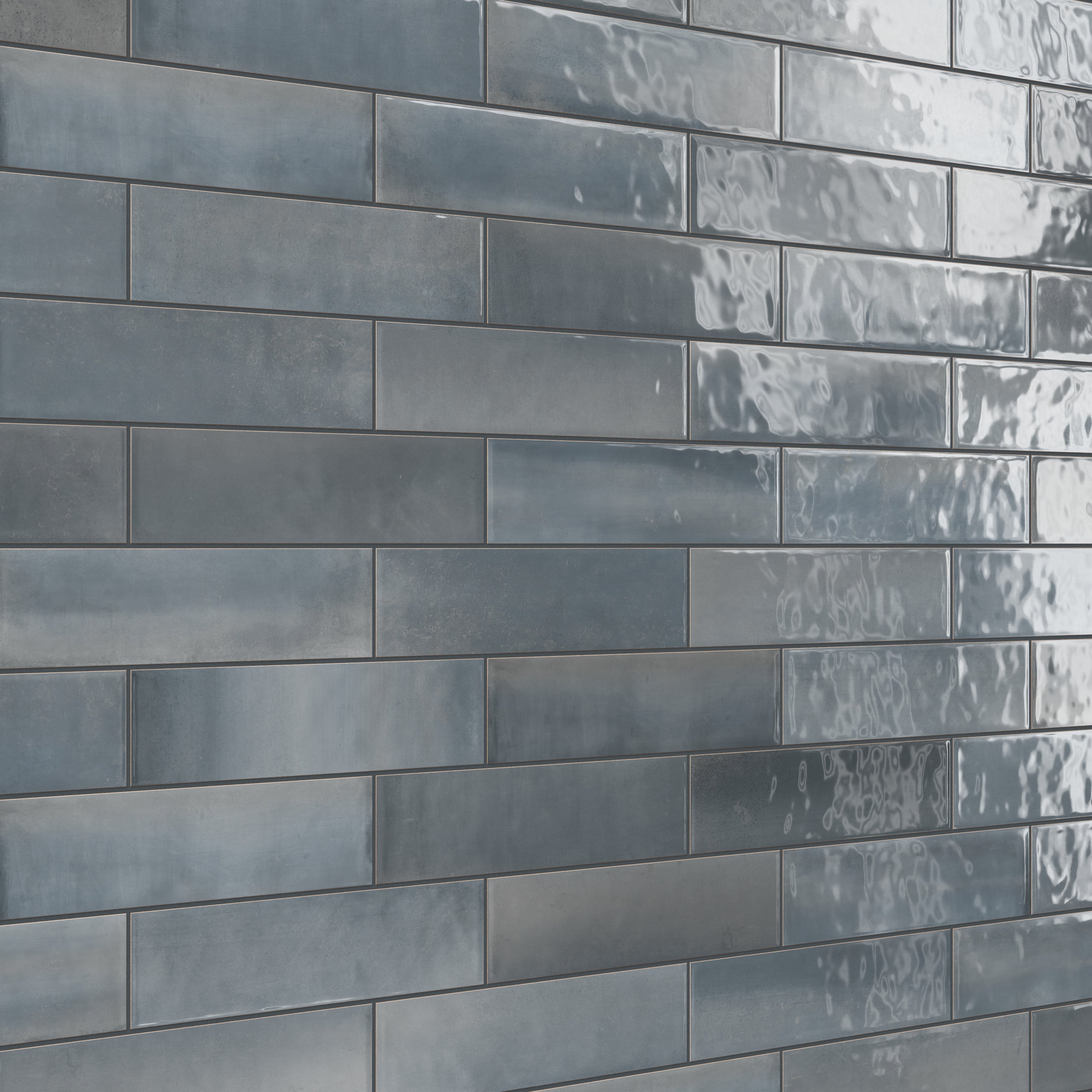 Olivia 4x16 Glossy Ceramic Tile in Dusty Blue