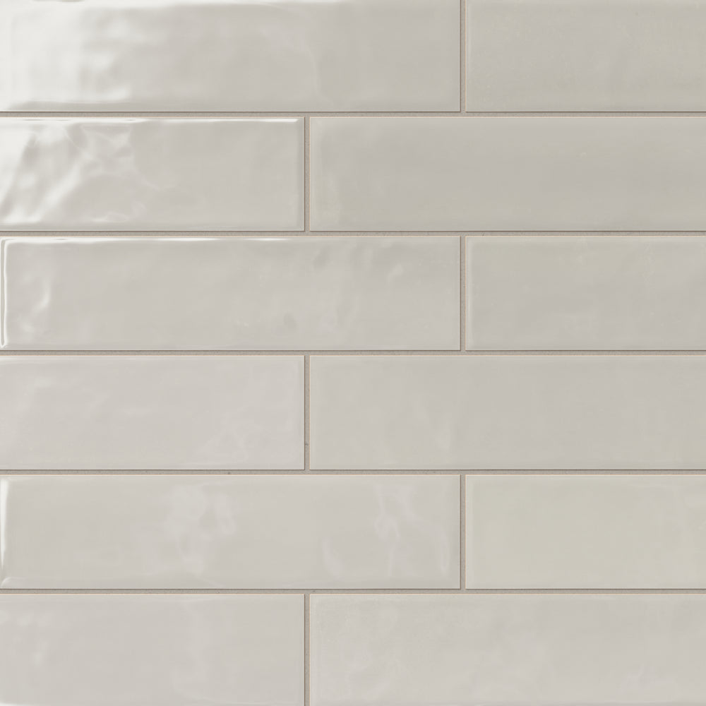 Olivia 4x16 Glossy Ceramic Tile in Pearl
